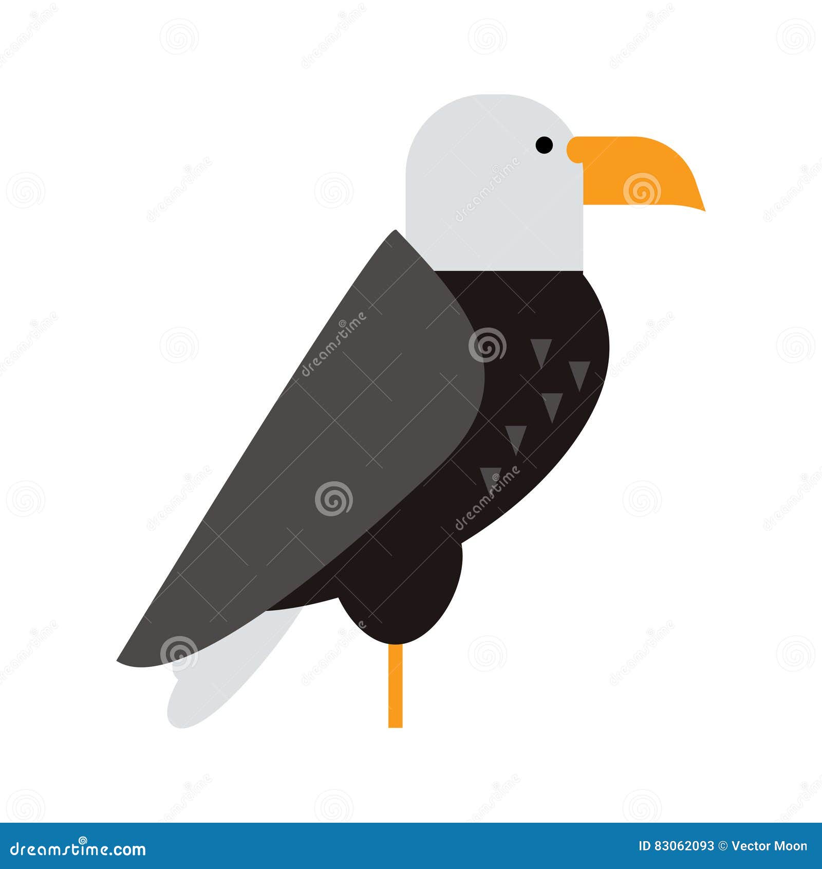 Vecteur D'oiseau De Faune De Rapace D'Eagle Illustration de Vecteur ...