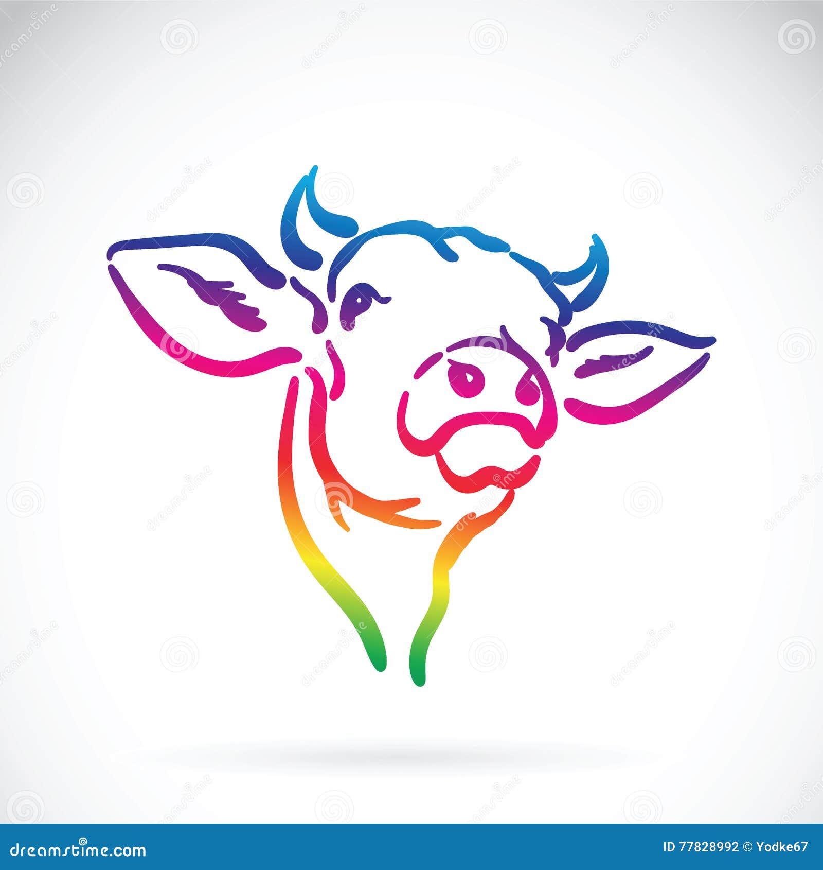 Vecteur d'un logo de vache illustration de vecteur. Illustration du ...