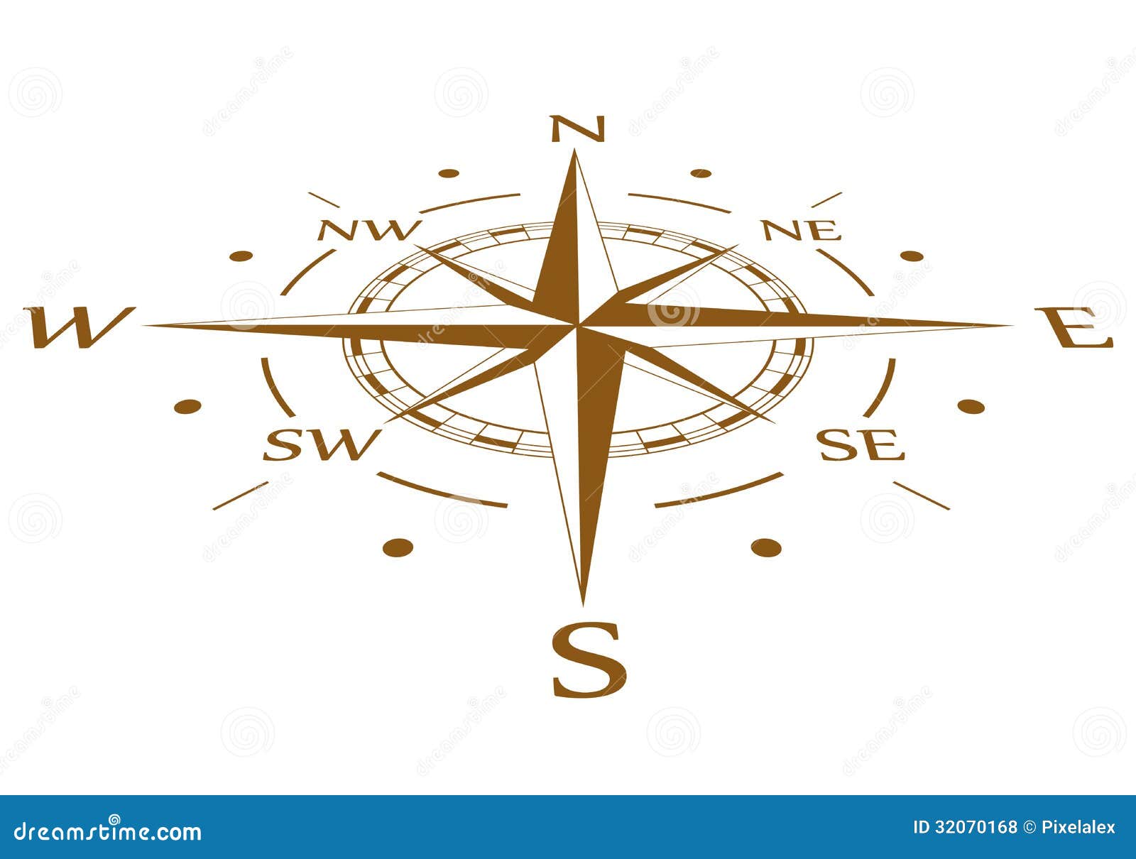 Vecteur De Boussole De Brown Comprimé Illustration de Vecteur ...