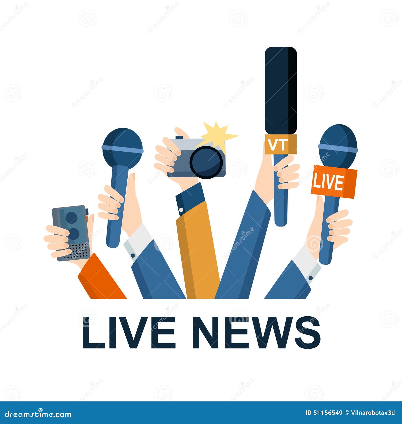 Vecteur De Concept De Journalisme Illustration de Vecteur ...