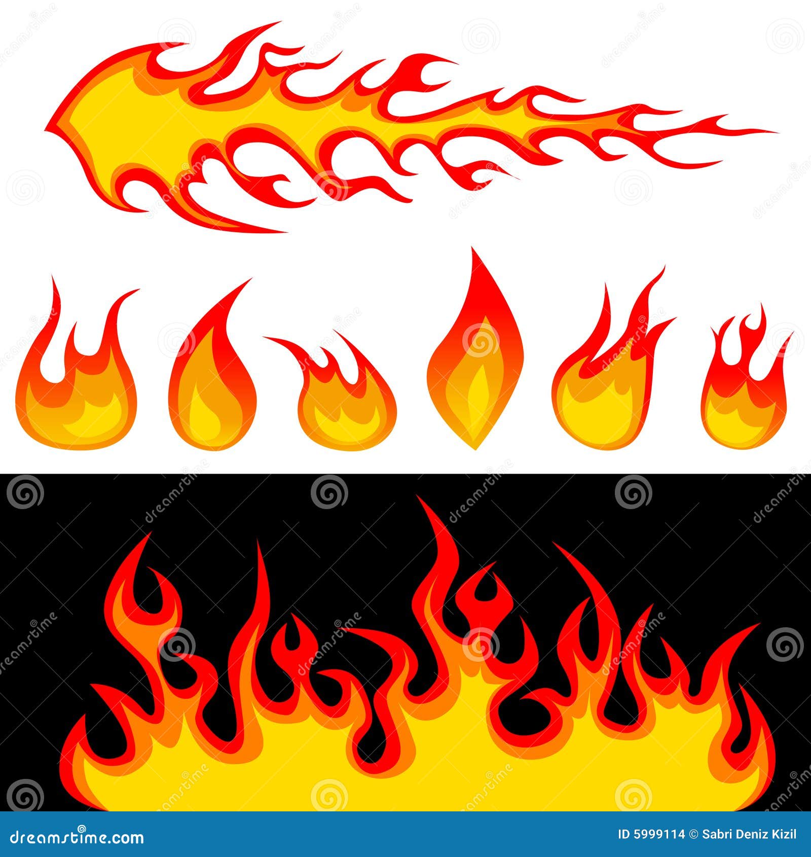 Vecteur De Dessins D'incendie Illustration de Vecteur - Illustration du ...