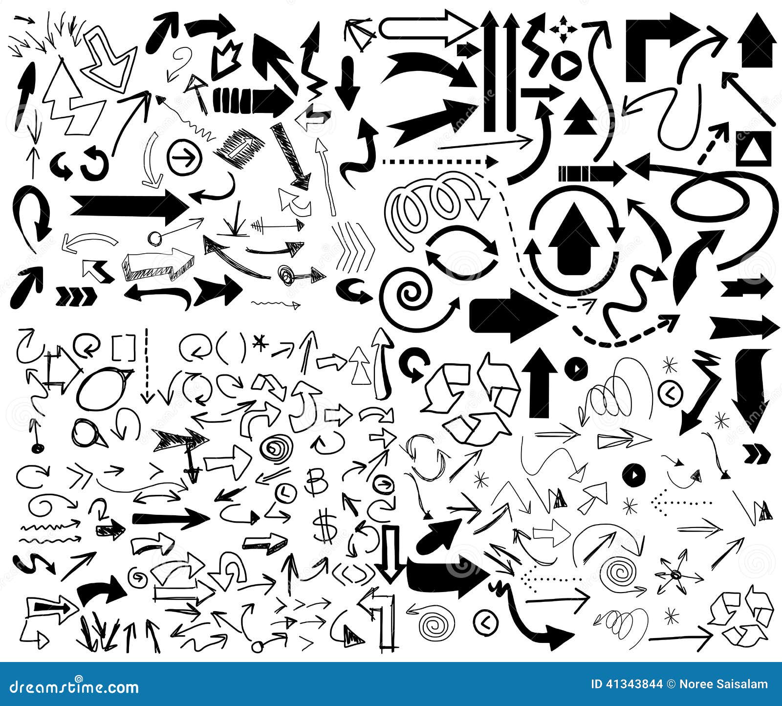 Vecteur De Grande Flèche D'ensemble Illustration de Vecteur ...