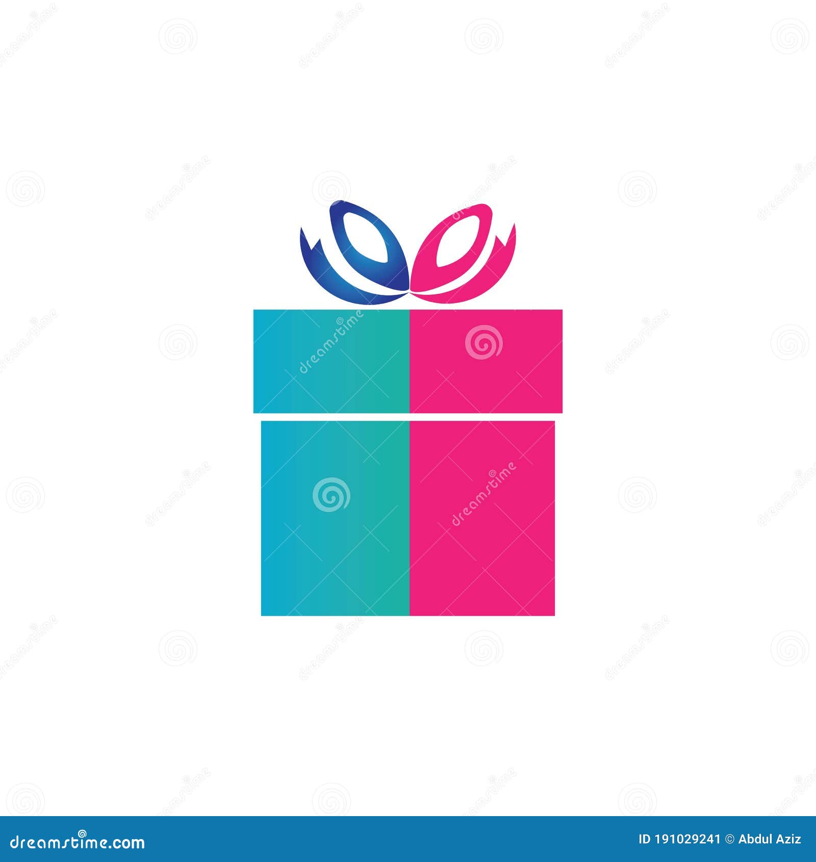 Vecteur De Logo D'illustration De Cadeau Illustration de Vecteur ...