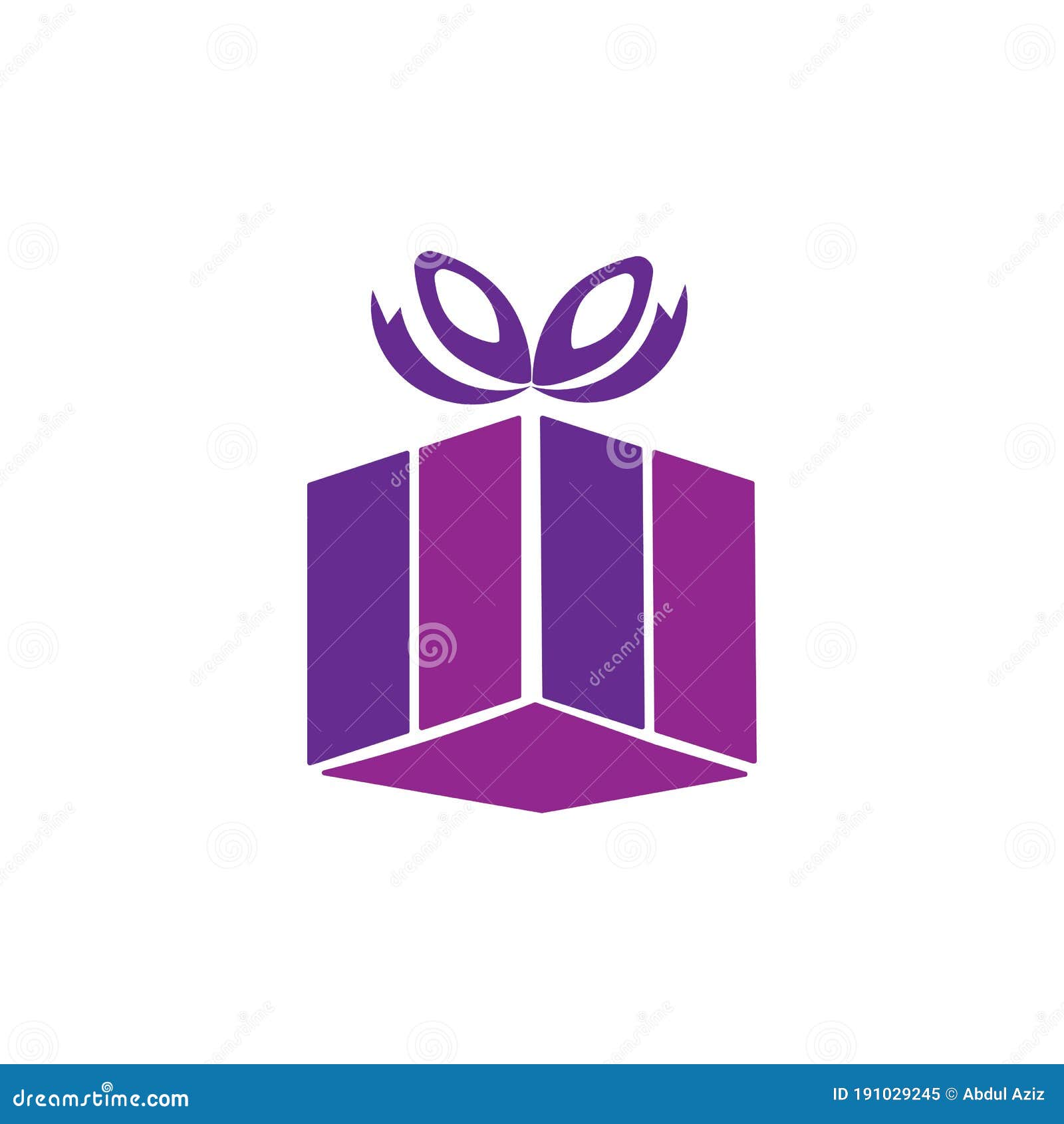 Vecteur De Logo D'illustration De Cadeau Illustration de Vecteur ...