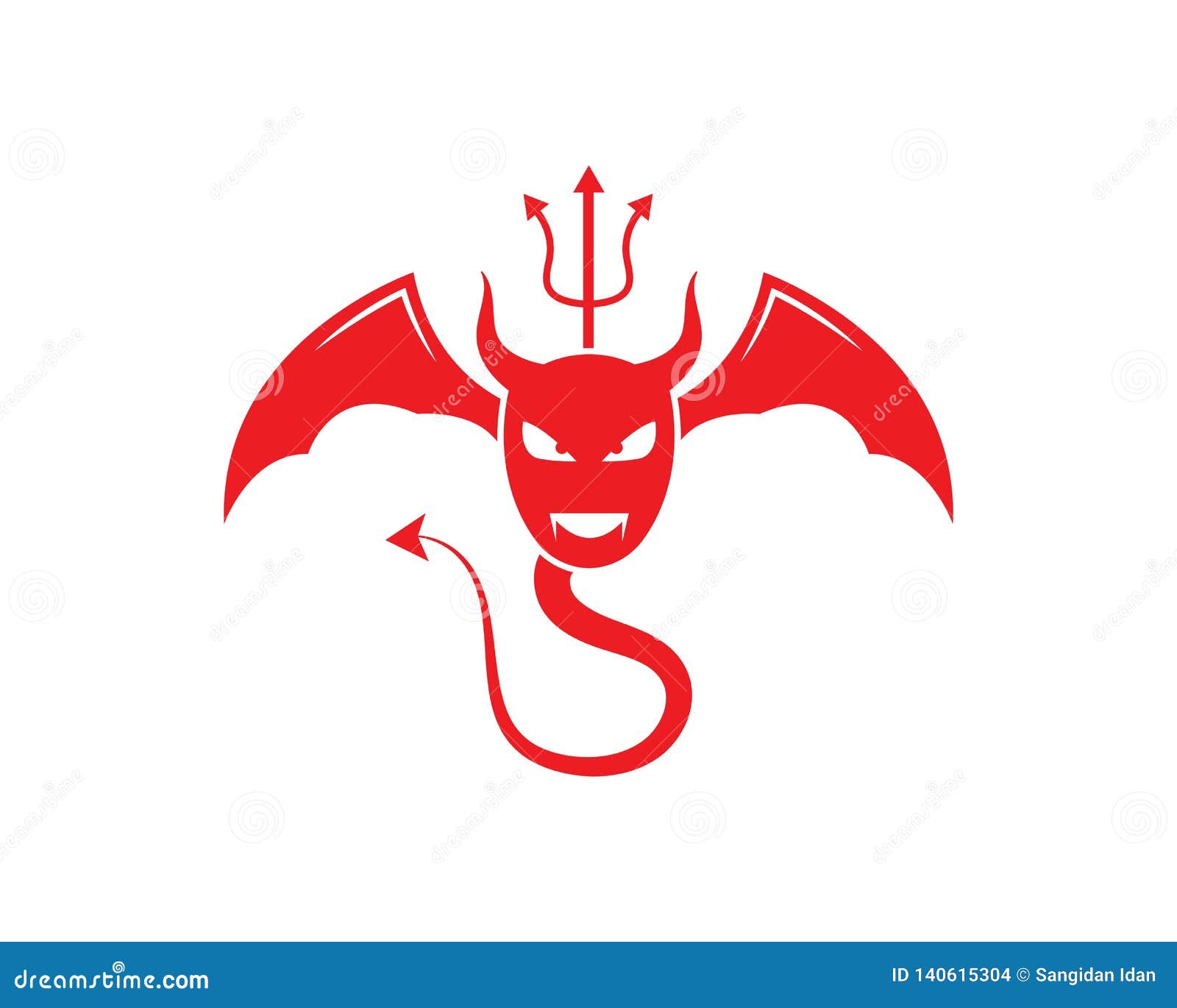 Vecteur de logo de diable illustration de vecteur. Illustration du ...