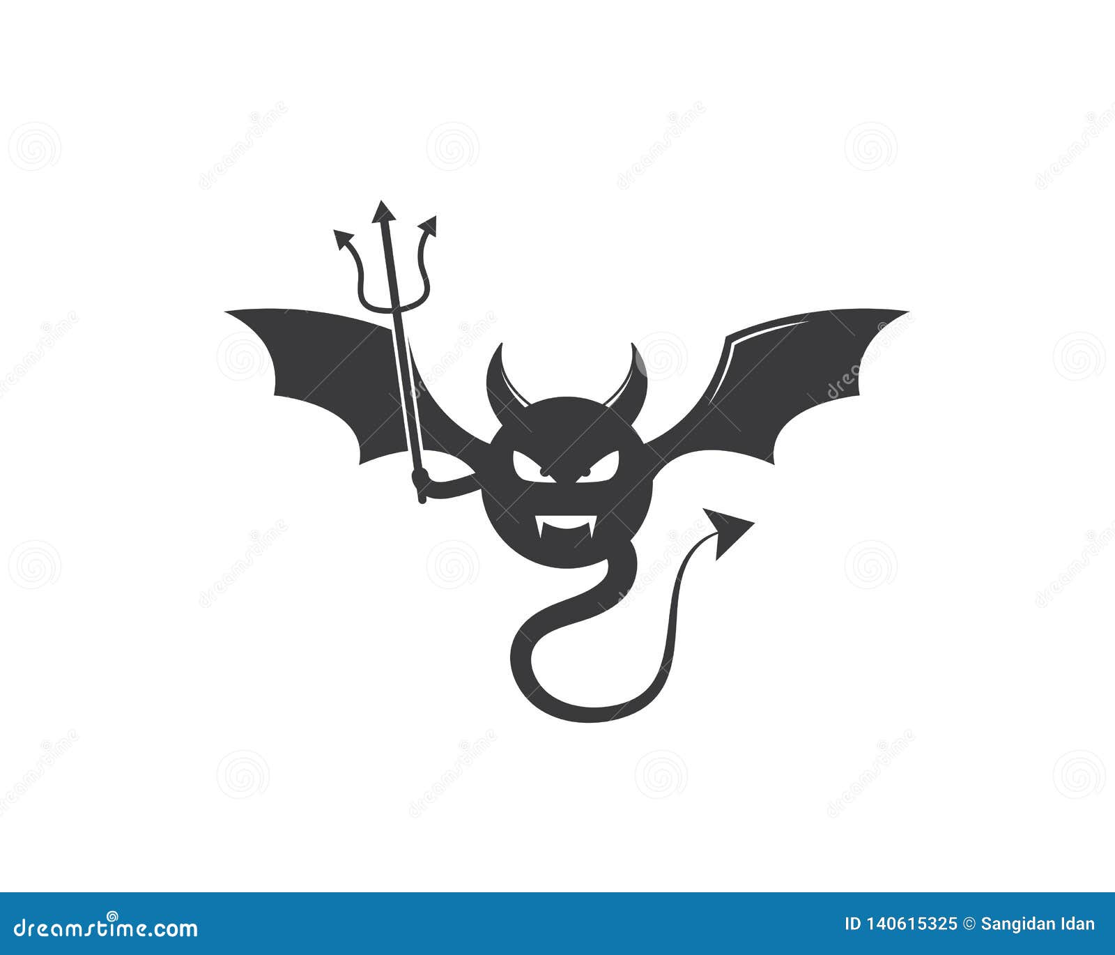 Vecteur de logo de diable illustration de vecteur. Illustration du ...