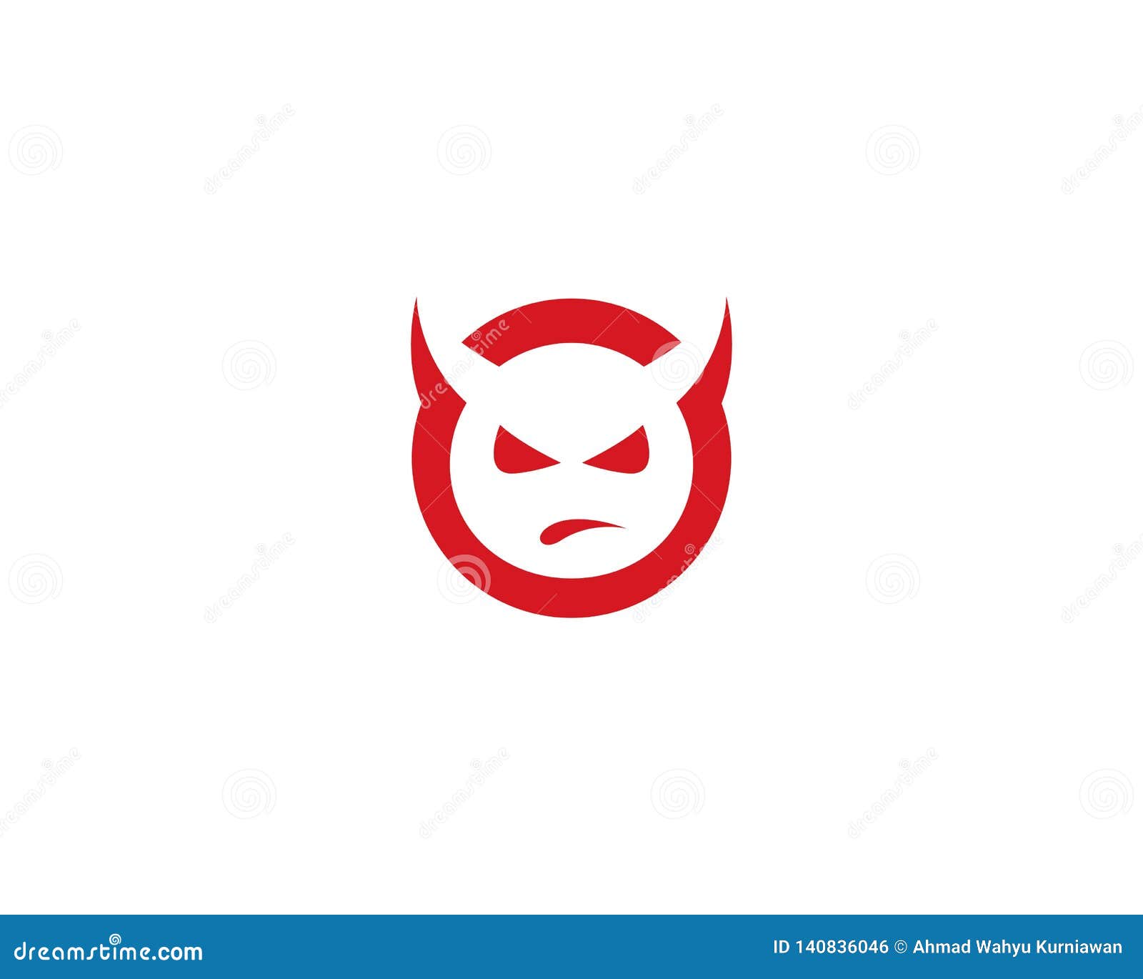 Vecteur de logo de diable illustration de vecteur. Illustration du ...