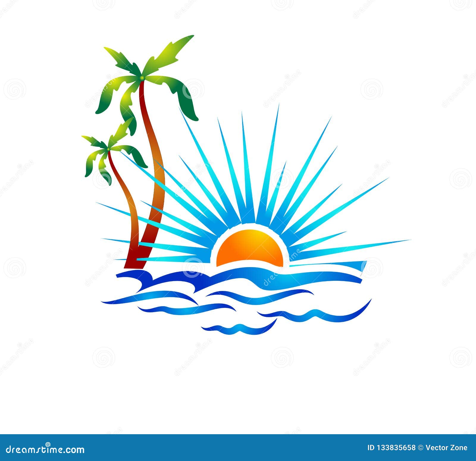 Vecteur de logo de plage illustration de vecteur. Illustration du ...