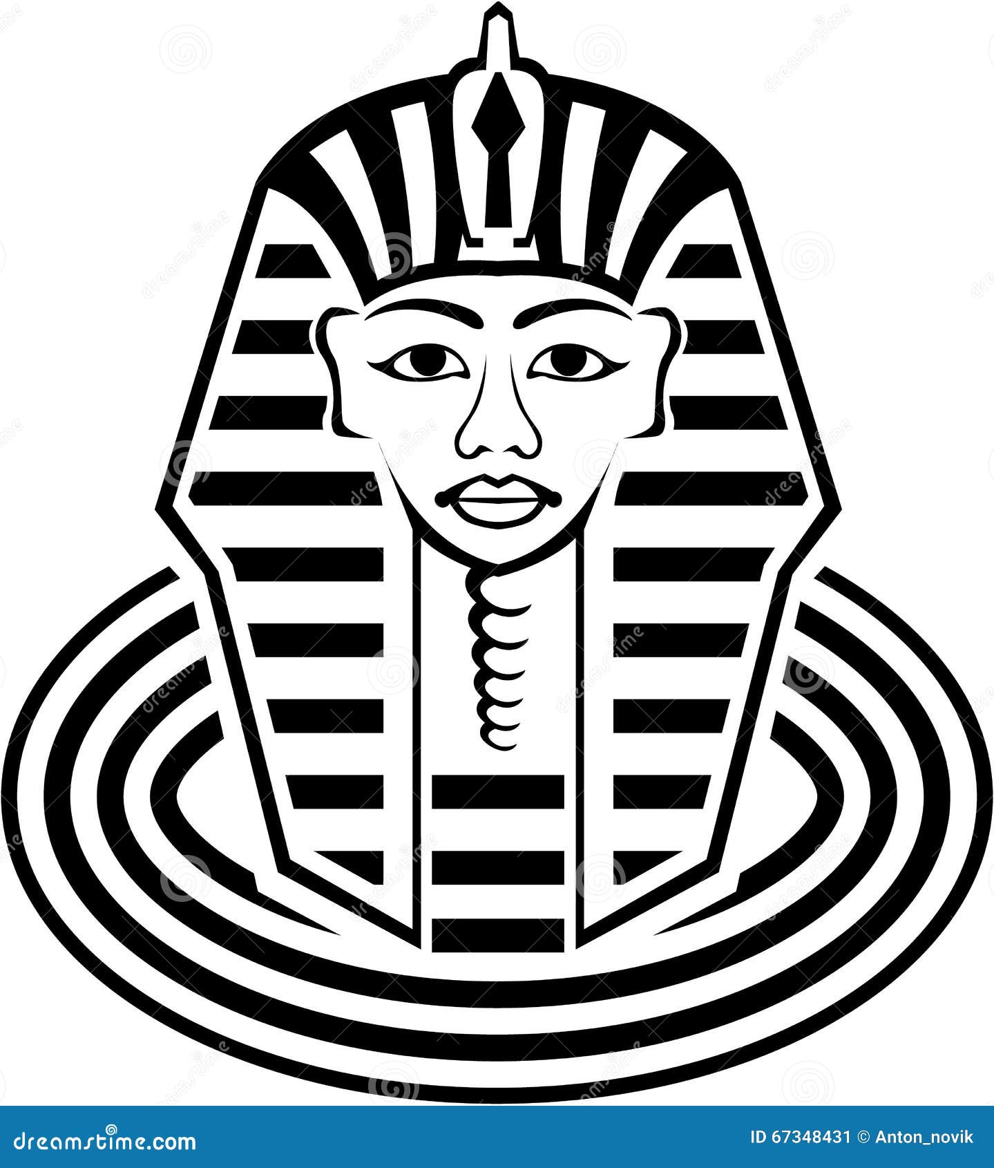 Vecteur de pharaon illustration de vecteur. Illustration du pharaon ...