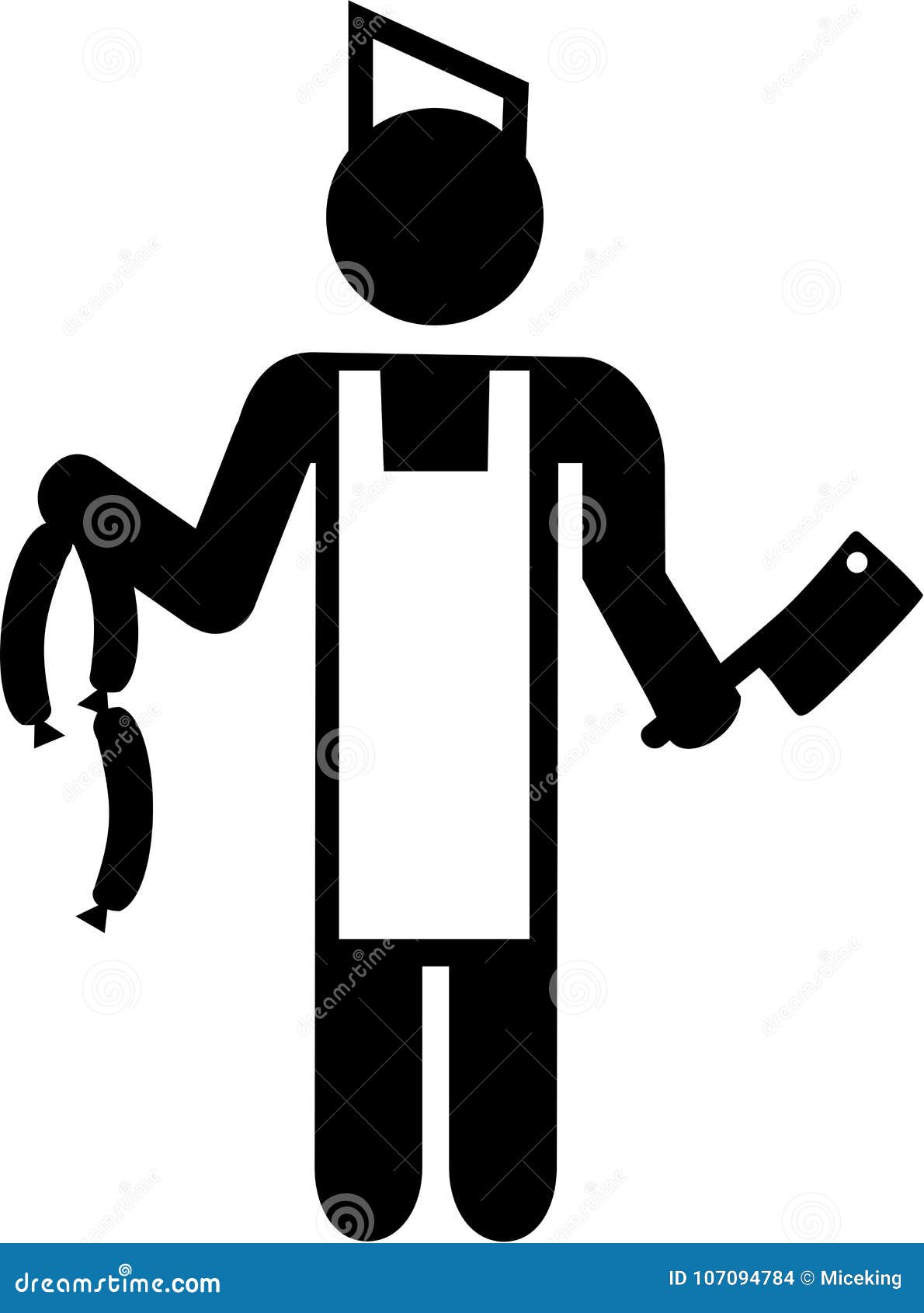 Vecteur De Pictogram De Boucher Illustration de Vecteur - Illustration ...