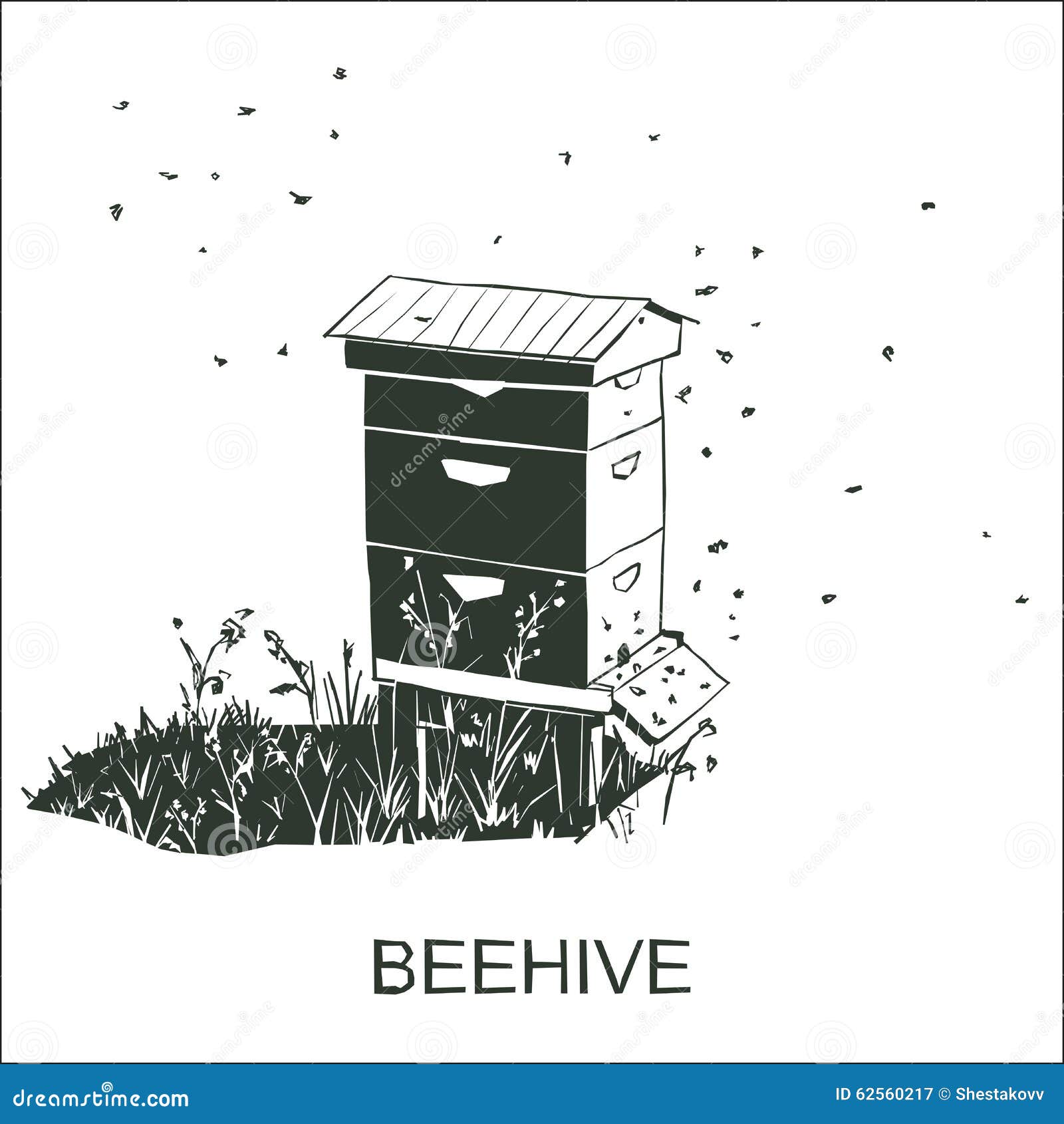 Vecteur de ruche illustration de vecteur. Illustration du vecteur ...