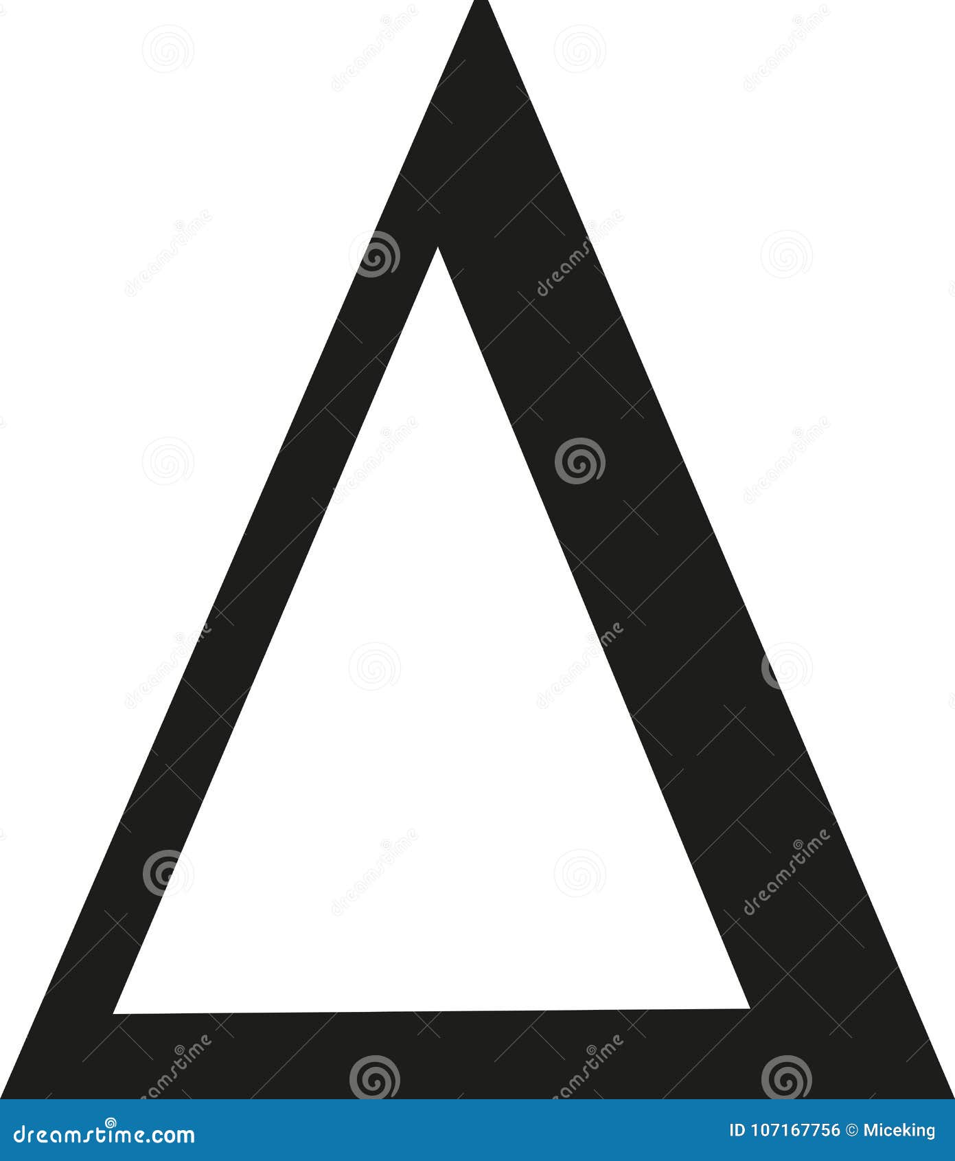 Vecteur de signe de delta illustration de vecteur. Illustration du ...