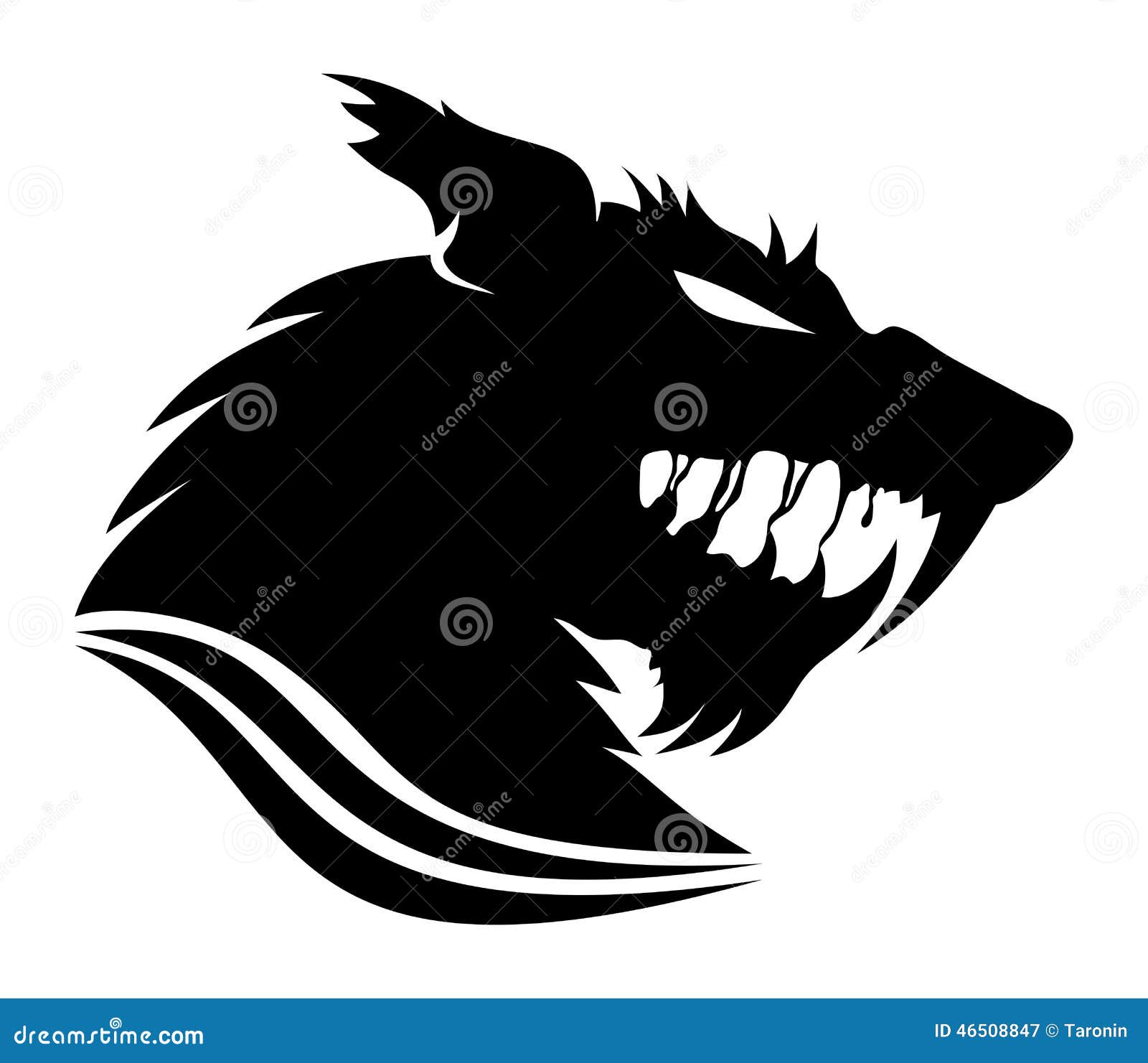 Vecteur De Signe Loup-garou Illustration de Vecteur - Illustration du ...