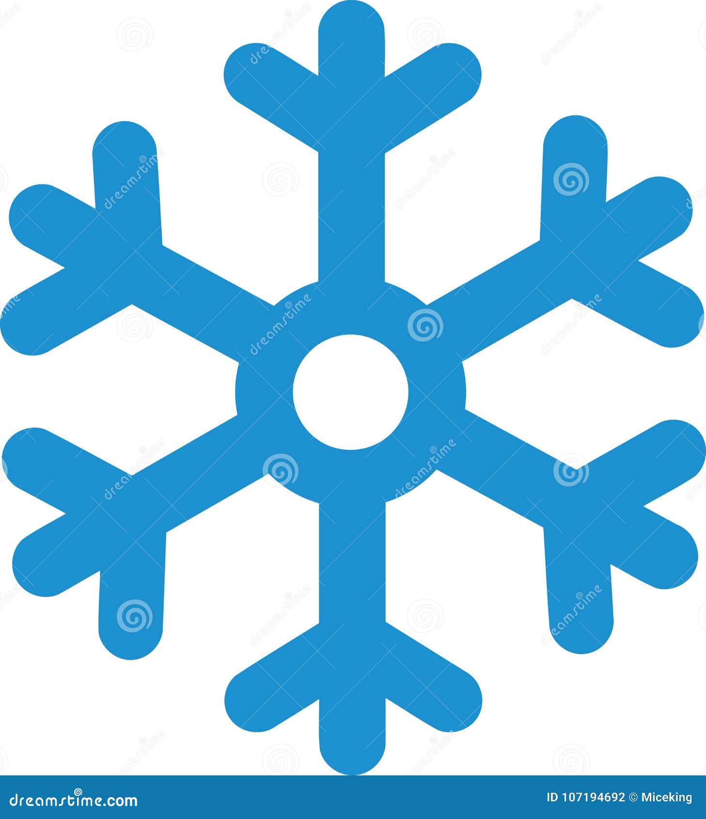 Vecteur De Symbole De Flocon De Neige Illustration de Vecteur ...