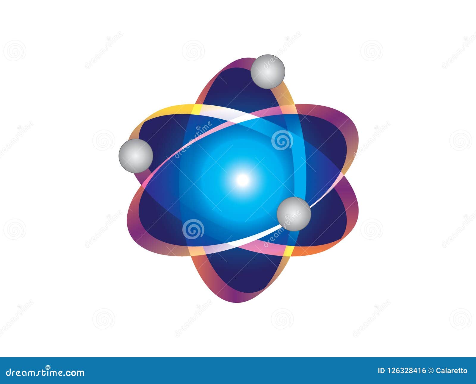 Vecteur De Symbole De Logo D'atome Illustration de Vecteur ...