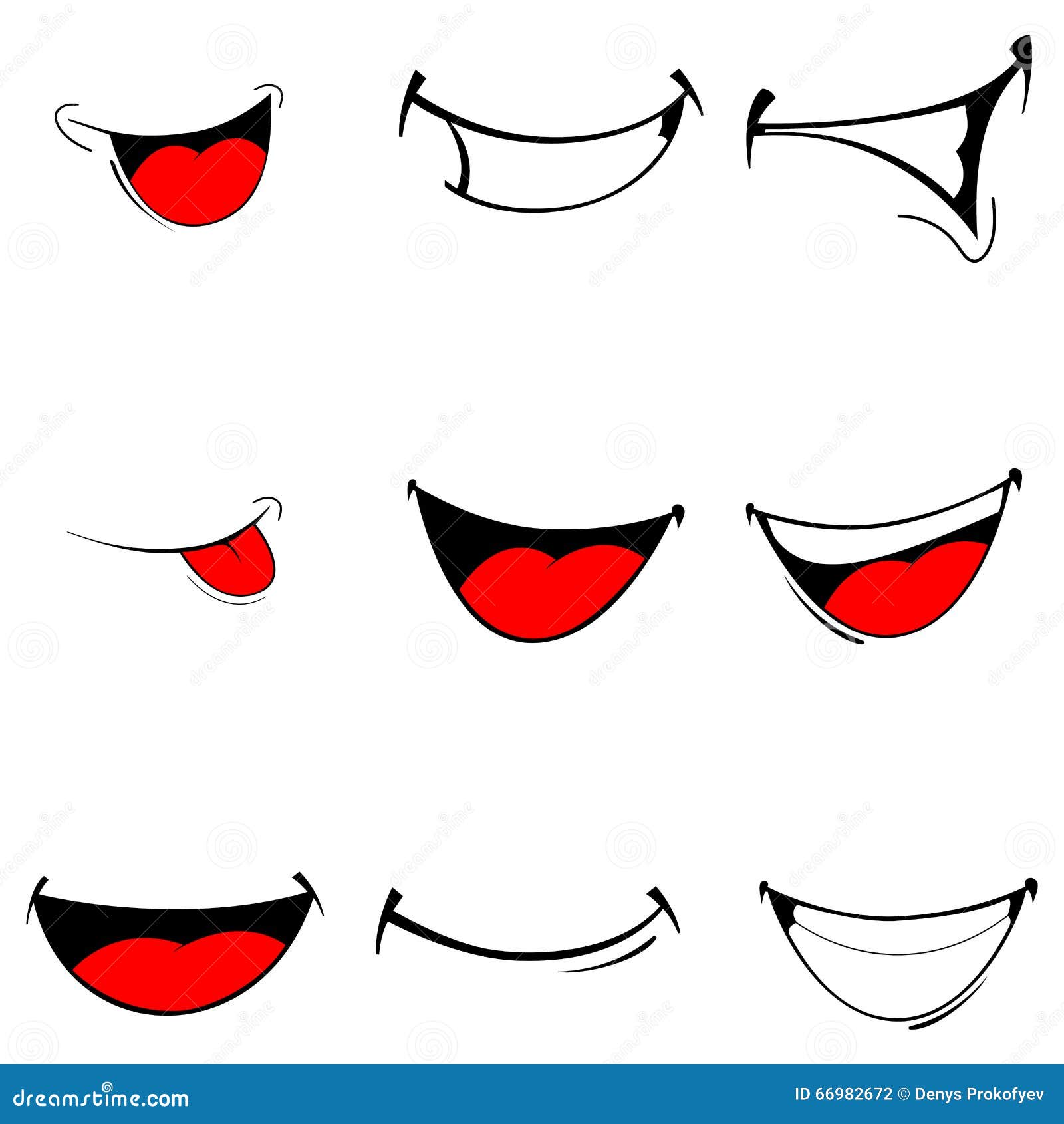Vecteur Des Sourires D'ensemble Illustration de Vecteur - Illustration ...