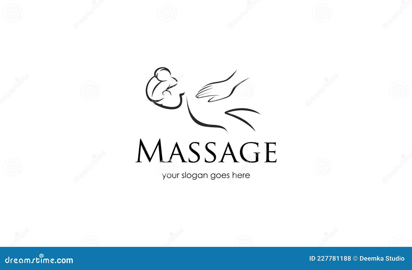 Vecteur Design Du Logo Du Massage Corporel Illustration De Vecteur