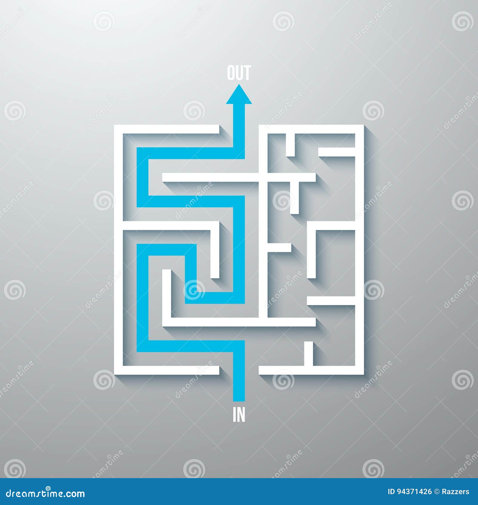 Vecteur Maze Labyrinth Simple Icon Illustration de Vecteur ...