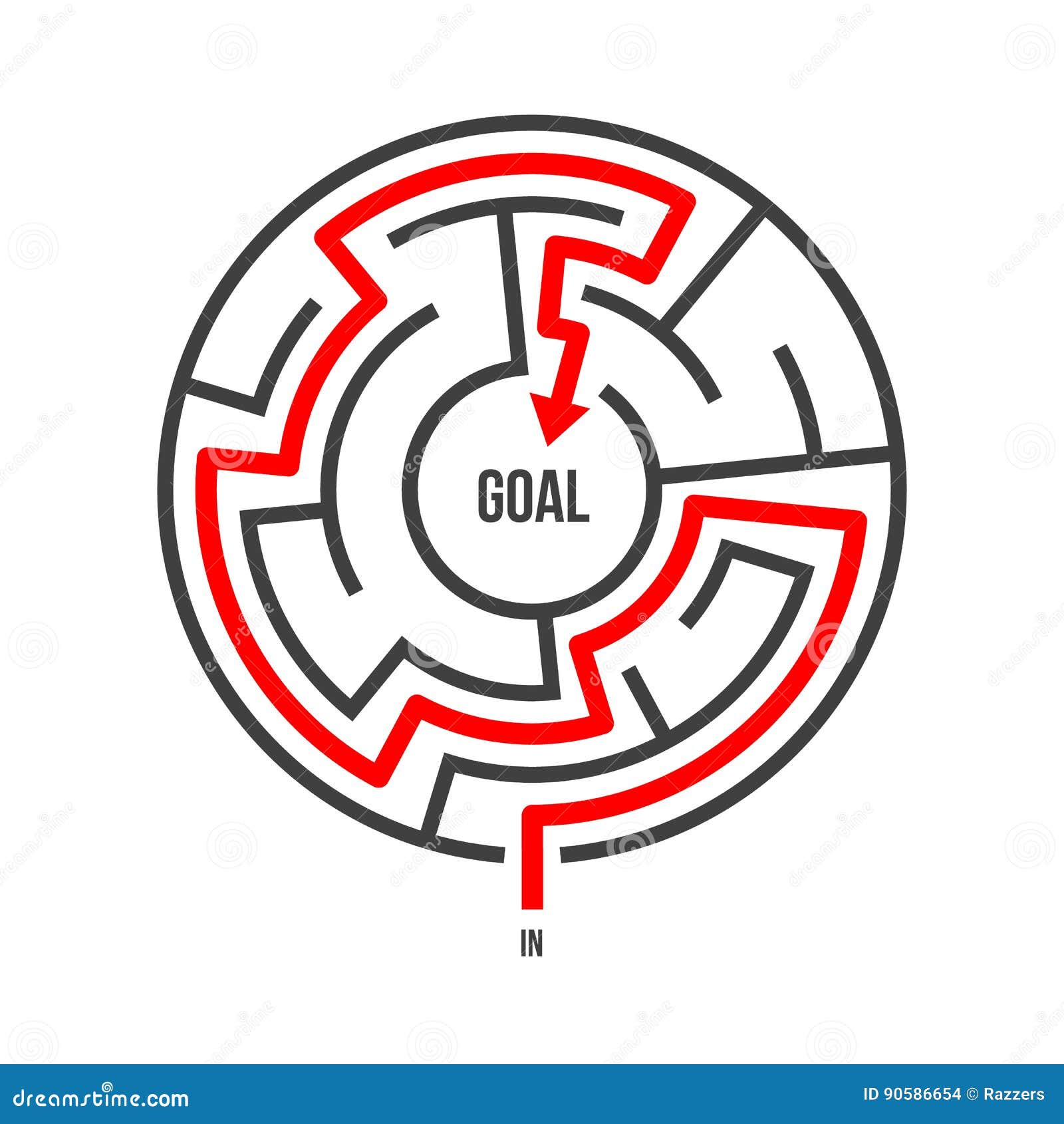 Vecteur Maze Logo Isolated illustration de vecteur. Illustration du ...