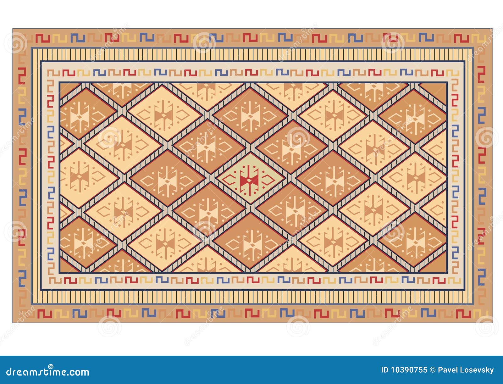 Vecteur oriental de tapis illustration de vecteur. Illustration du ...
