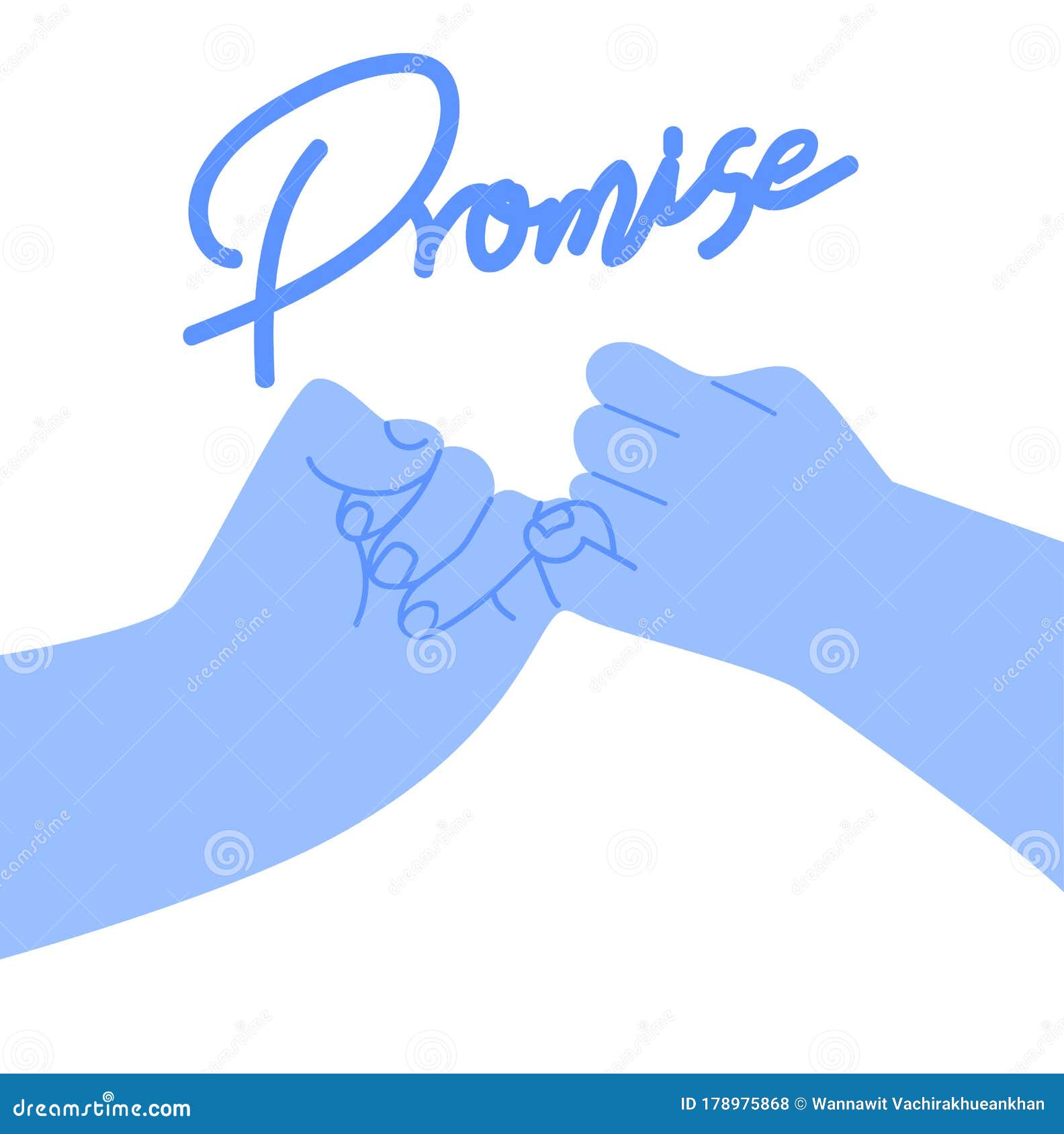 Vecteur Plat De Conception De Symbole De Promesse De Participation De ...