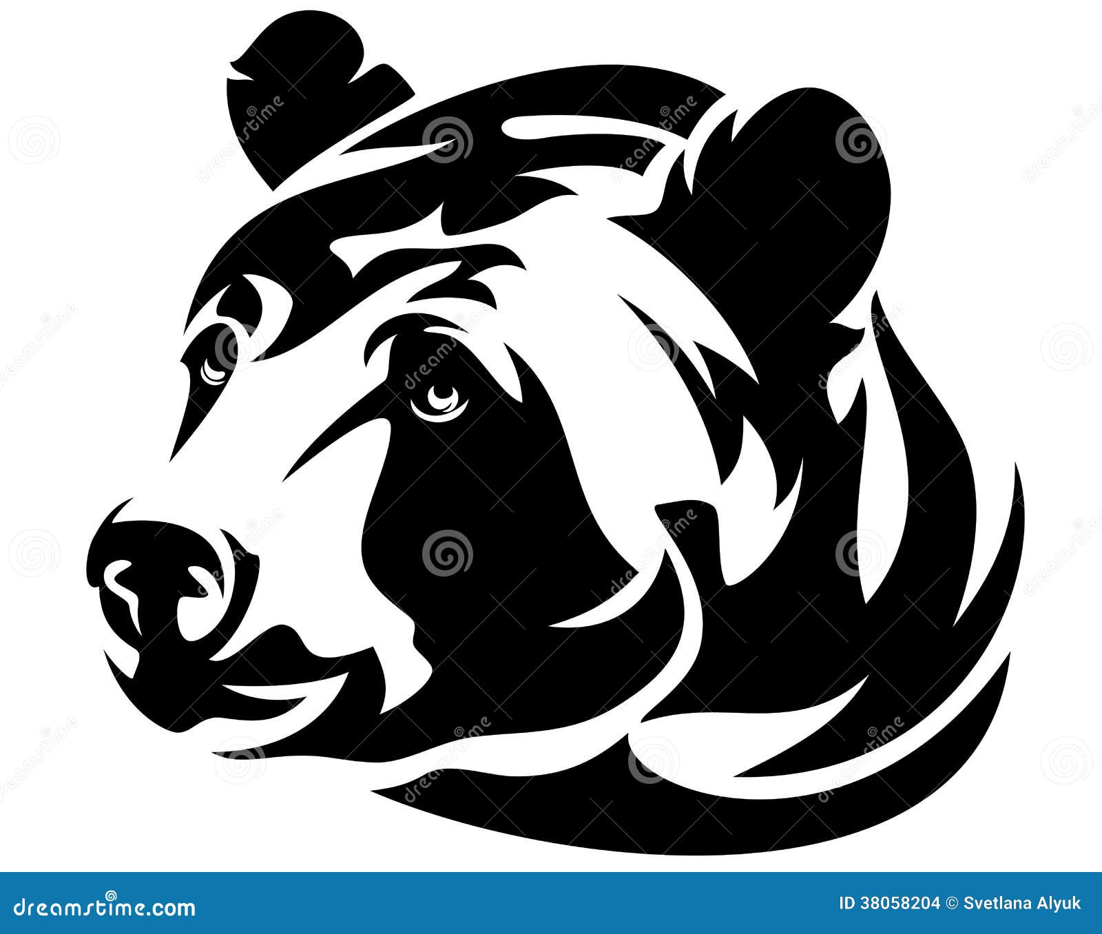 Vecteur principal d'ours illustration de vecteur. Illustration du ...