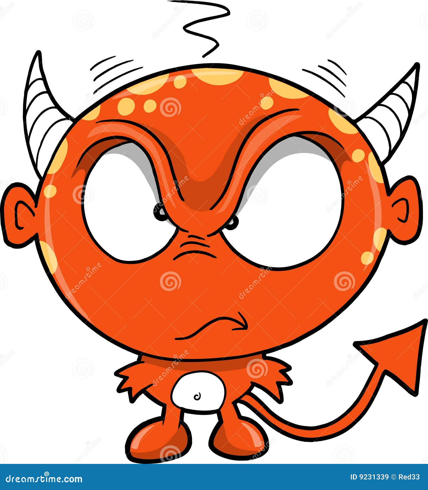 Vecteur Rouge De Diable De Monstre Illustration de Vecteur ...