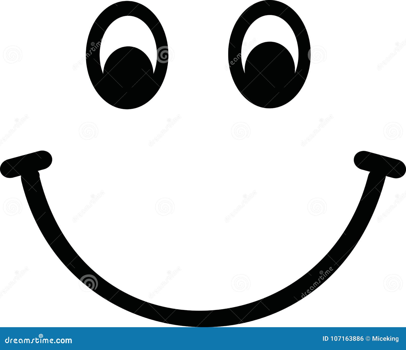 Vecteur souriant de visage illustration de vecteur. Illustration du ...
