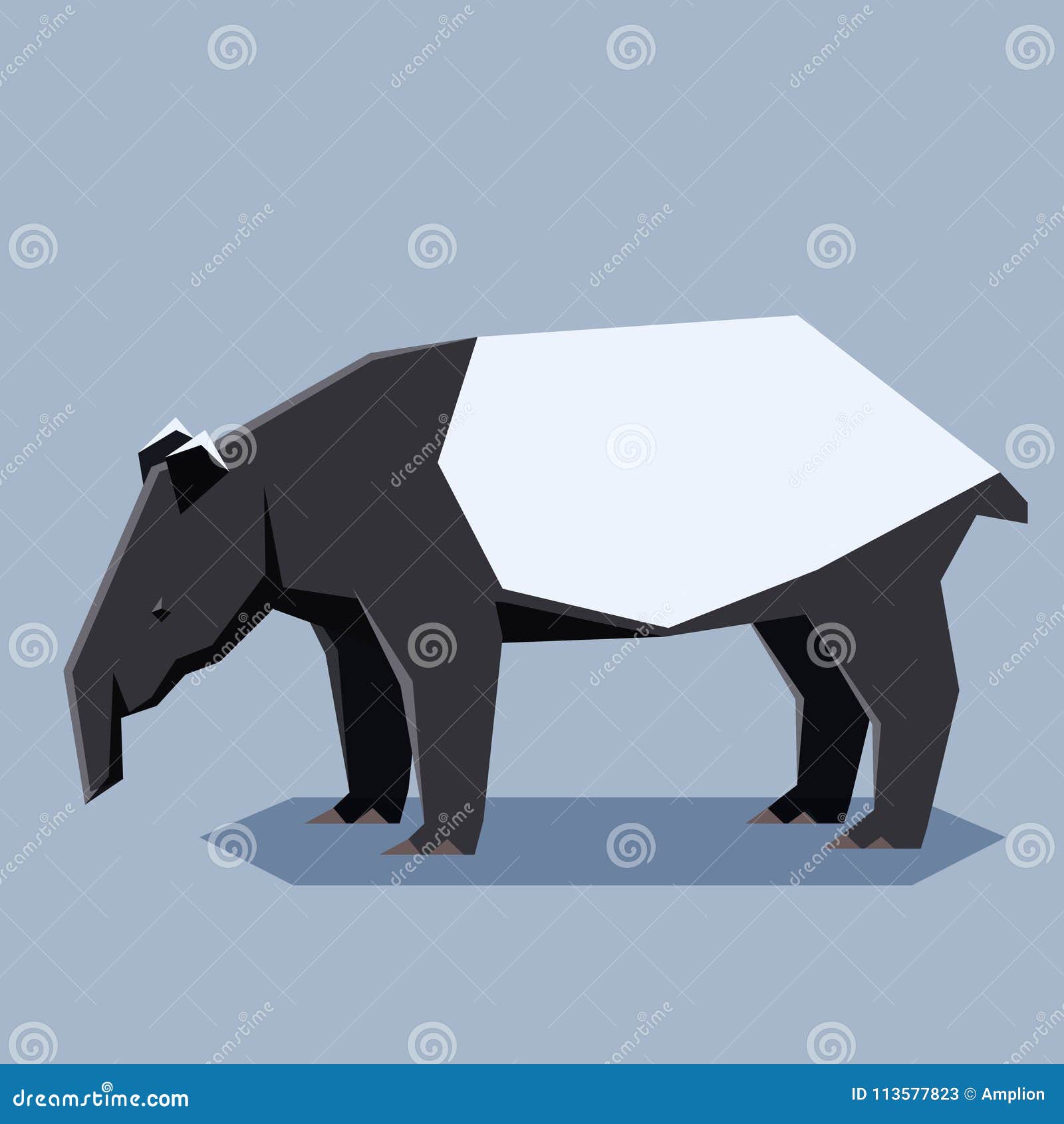 Malayan Tapir Drawing