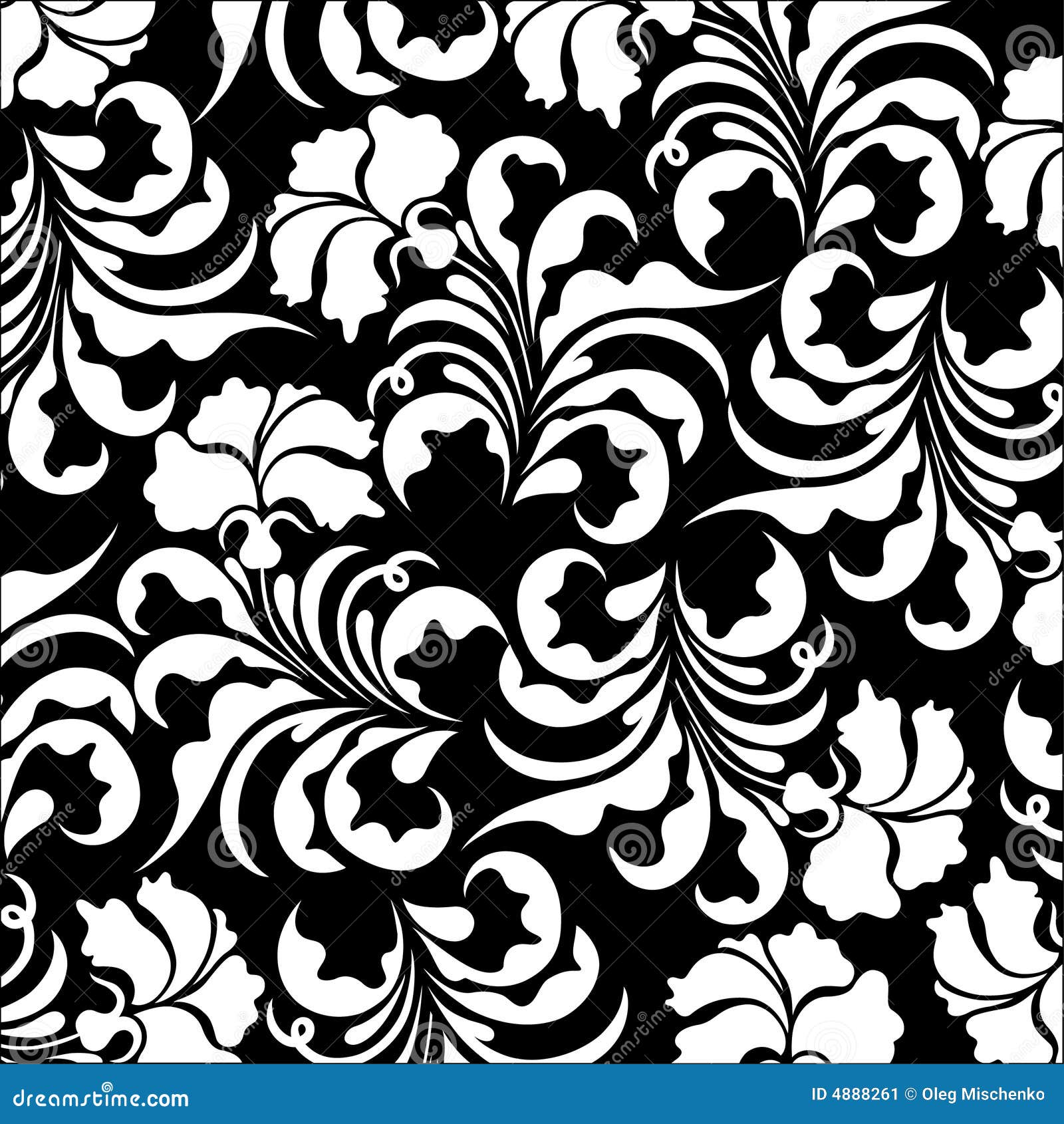 Vectoe floral pattern stock vector. Illustration of textures - 4888261