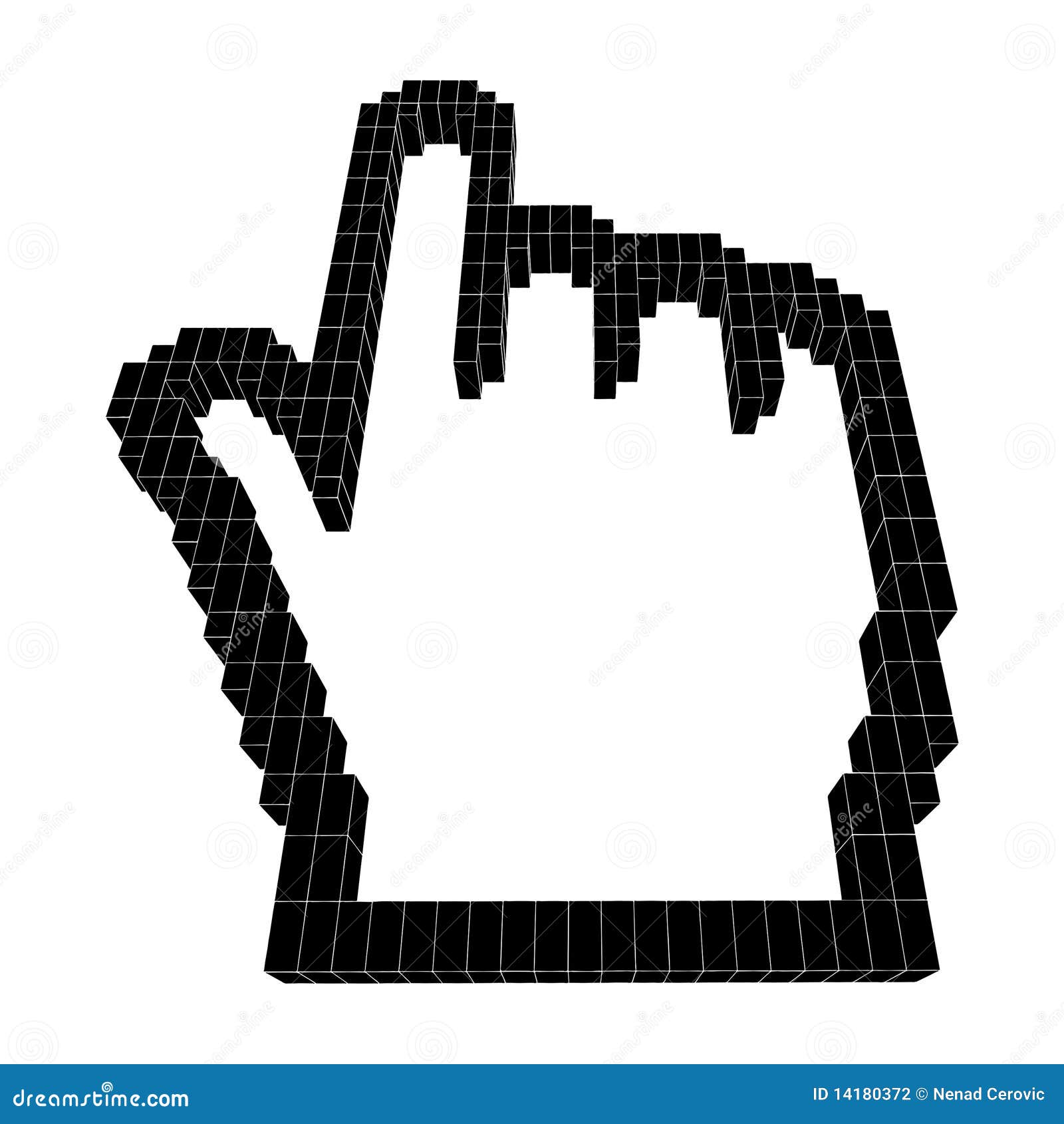 Vector 01 Del Icono De La Mano Del Cursor Ilustración del Vector ...