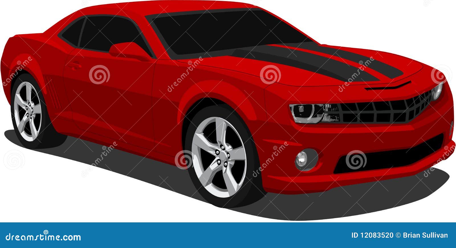 Vector 2009 Camaro Sports Car Stock Vector - Illustration of isolated ...