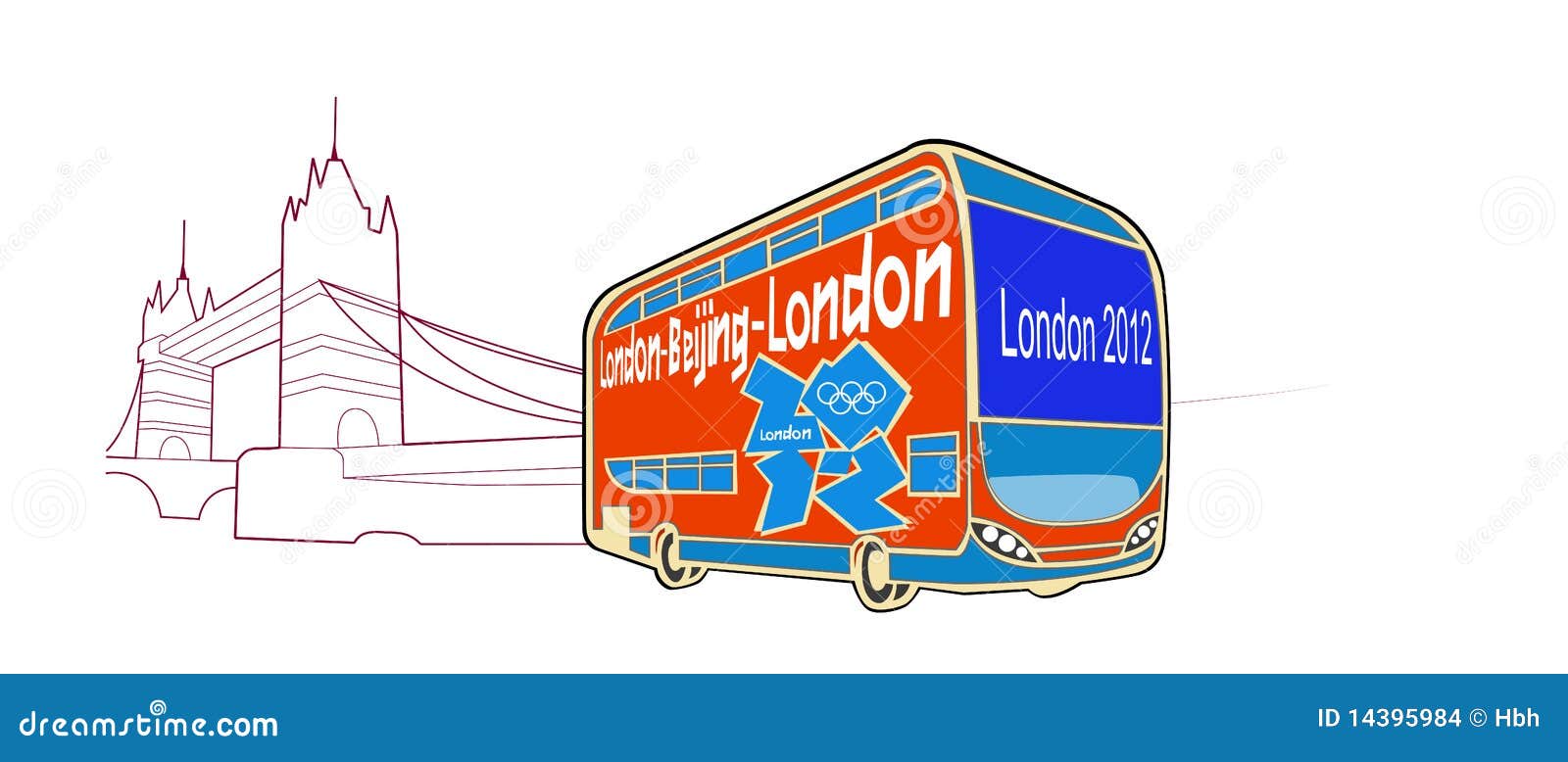 Vector of the 2012 London Olympic Bus Editorial Stock Image ...