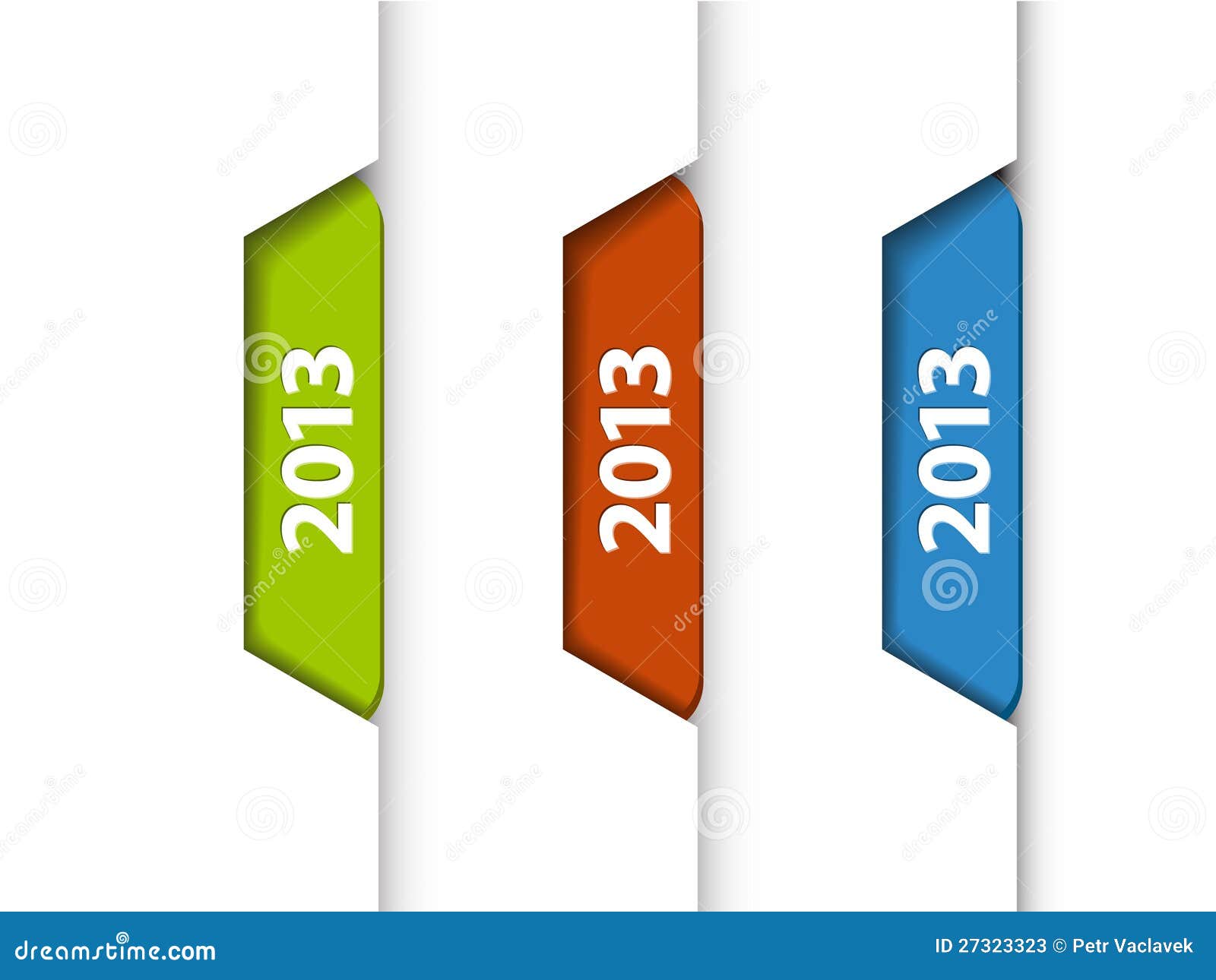 Vector 2013 Labels on the Edge of Web Page Stock Vector - Illustration ...