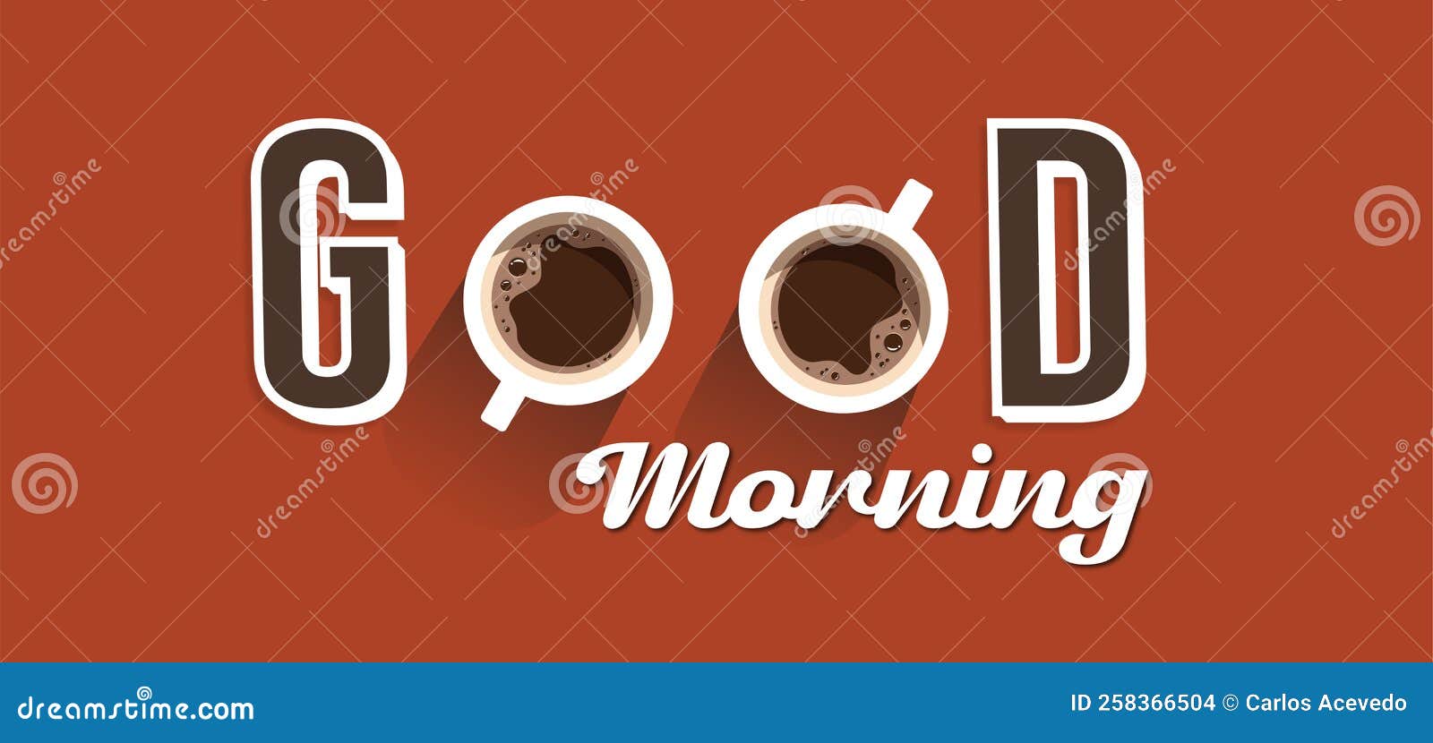 Good Morning Aesthetic Coffee Sign Stock Illustration - Illustration of ...