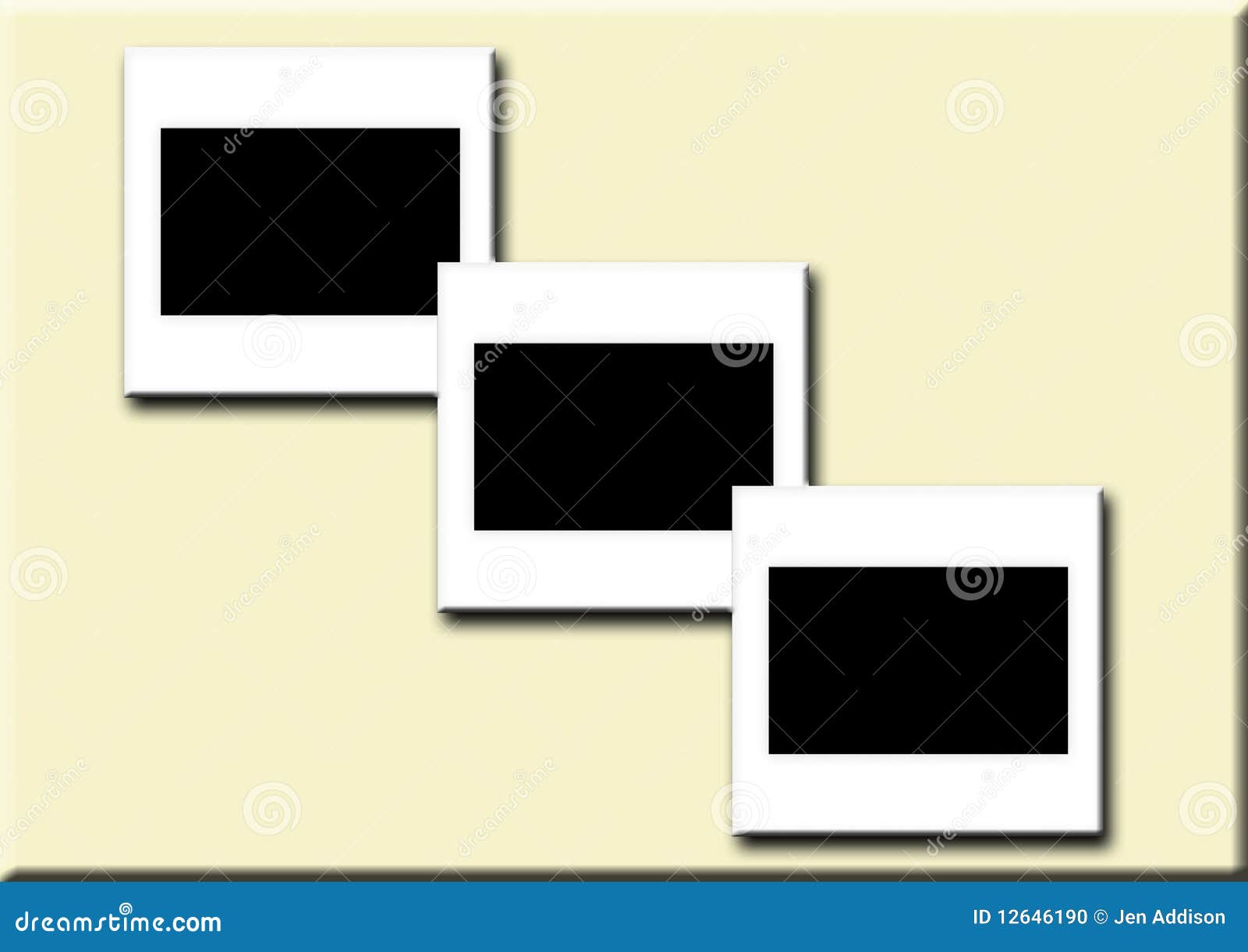 Vector - 3 blank slides stock vector. Illustration of ancient - 12646190
