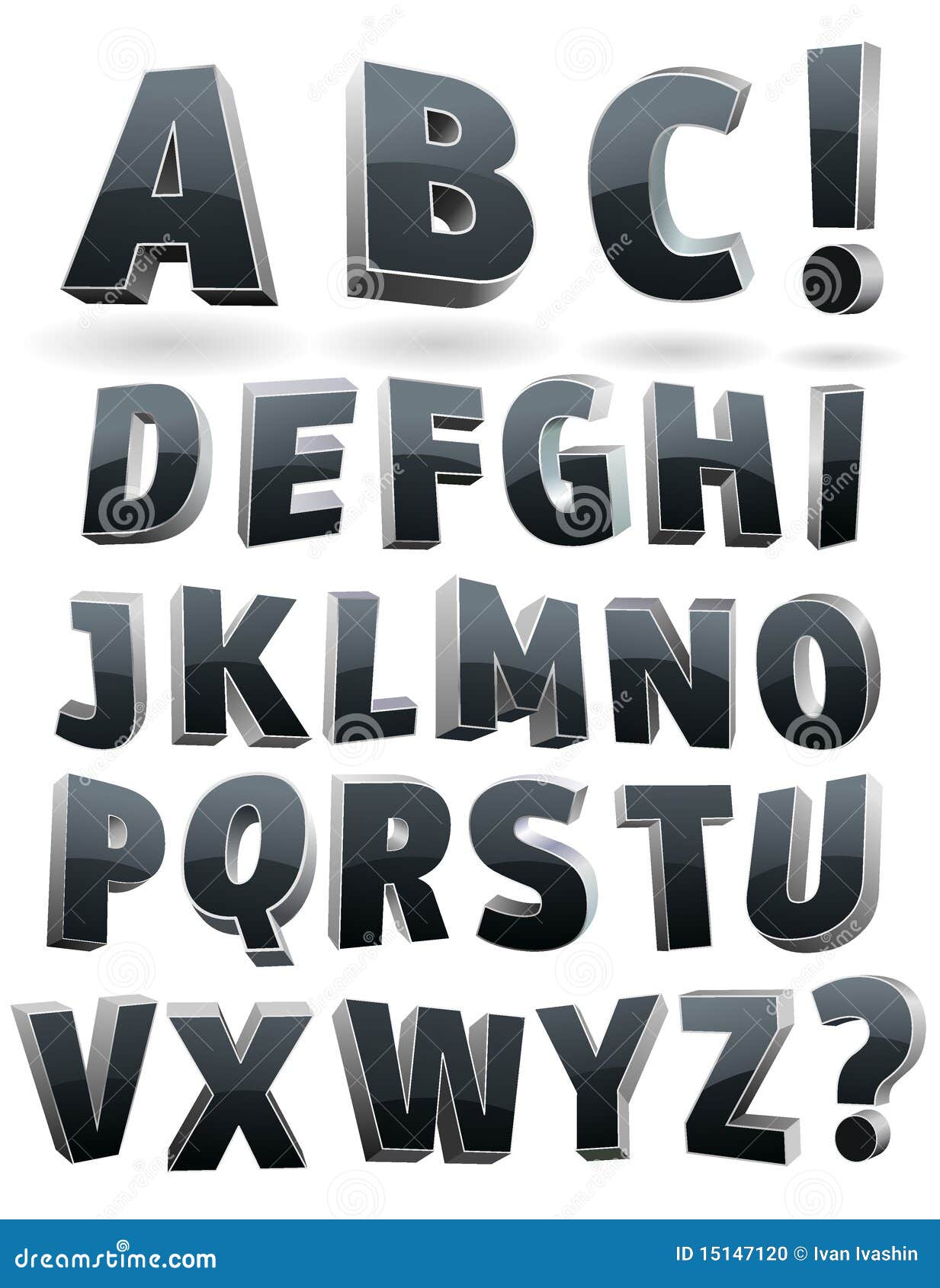 Abc 3d Letters