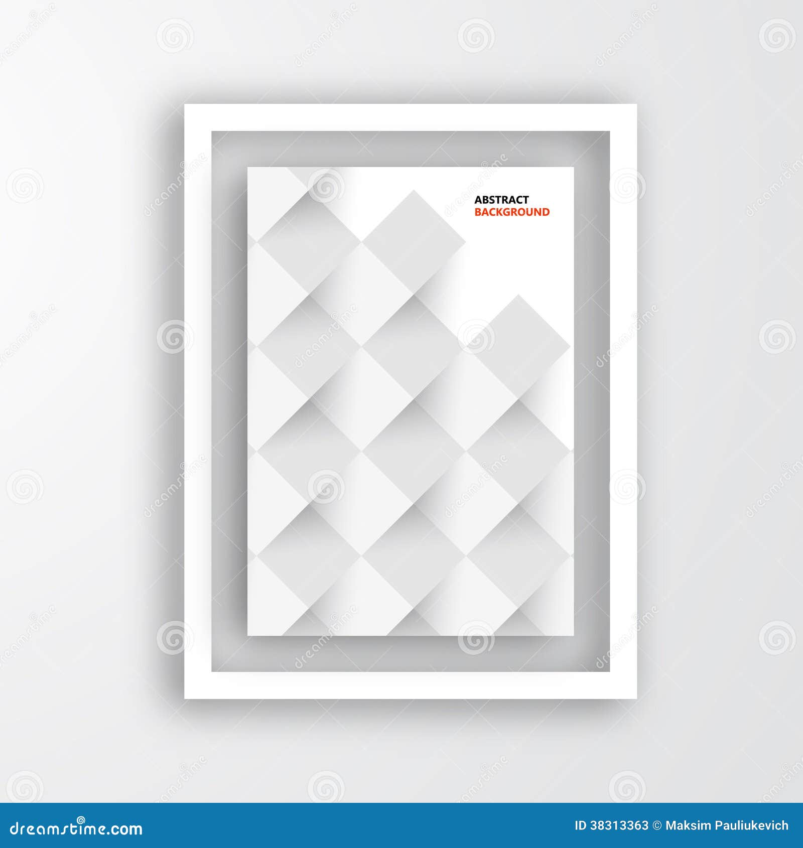 Vector 3D Frame. Design for Image Stock Vector - Illustration of ...