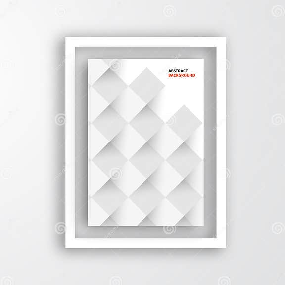 Vector 3D Frame. Design for Image Stock Vector - Illustration of ...