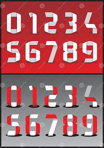 Vector 3D numbers stock vector. Illustration of abstract - 3997694