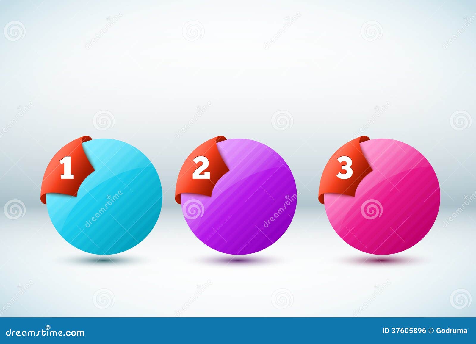 Vector 3D Progress Background Stock Vector - Illustration of creative ...