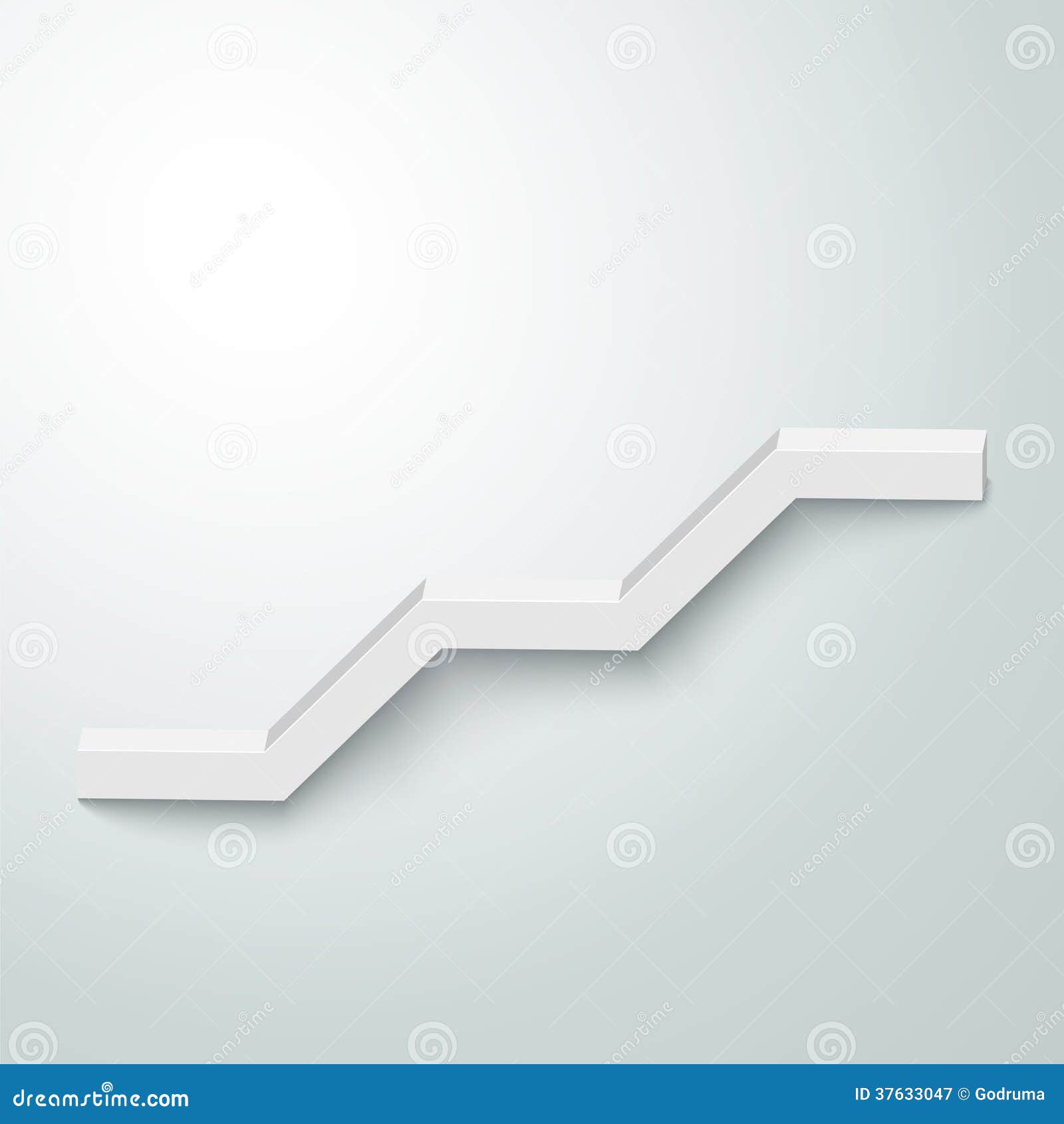 Vector 3D Progress Background Stock Vector - Illustration of growth ...
