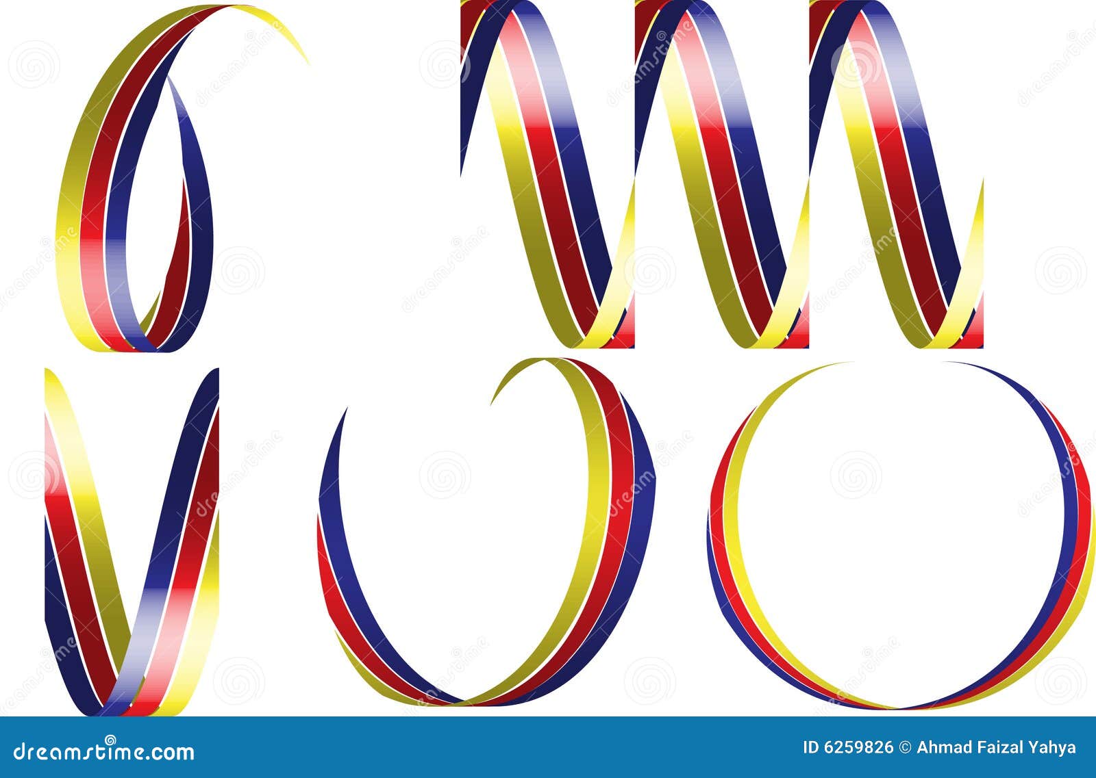 Vector 3d ribbons stock vector. Illustration of element - 6259826