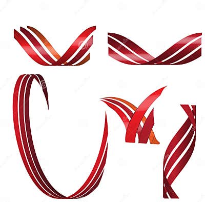 Vector 3d ribbons stock vector. Illustration of banner - 6259897