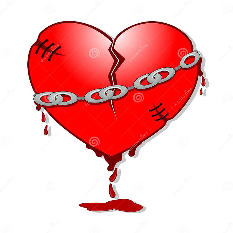 Vector Abbildung Eines Unterbrochenen Inneren Vektor Abbildung ...