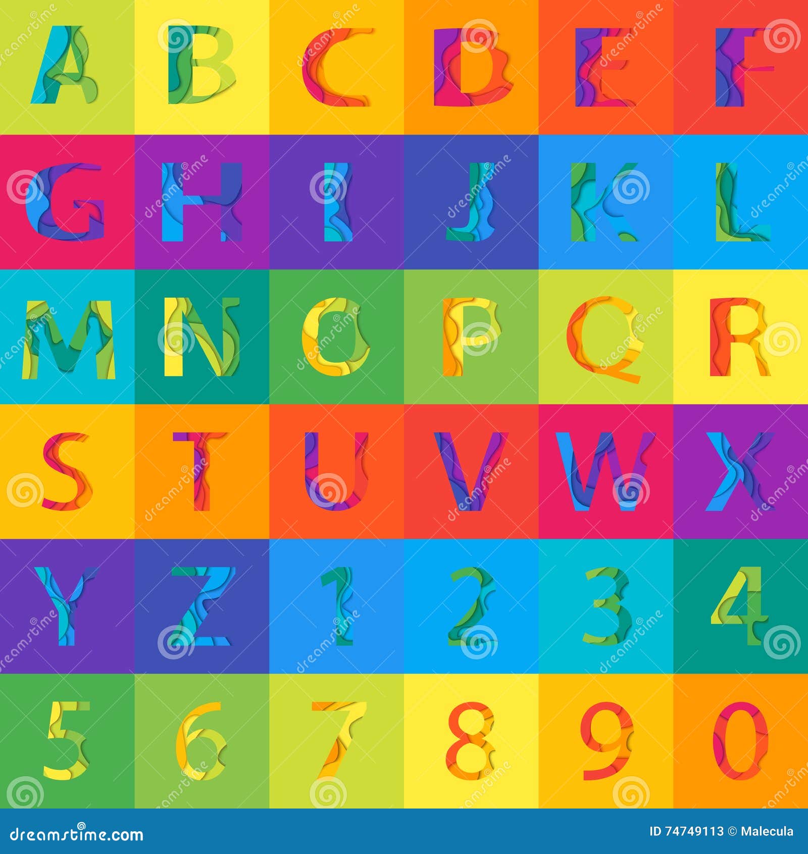 Vector abstract alphabet stock illustration. Illustration of letter ...
