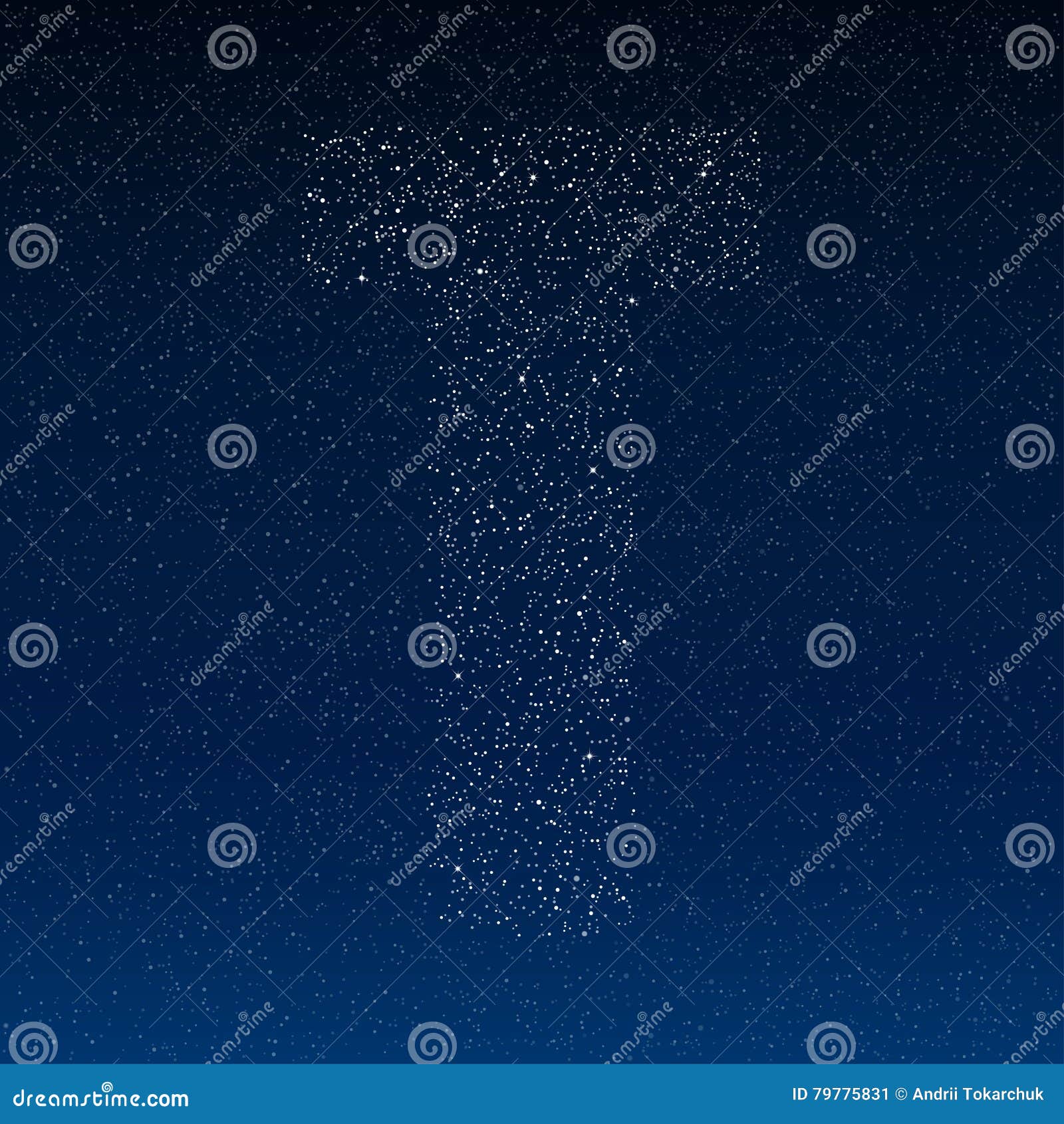 Vector Abstract Alphabet of Stars. the Starry Sky Stock Vector ...