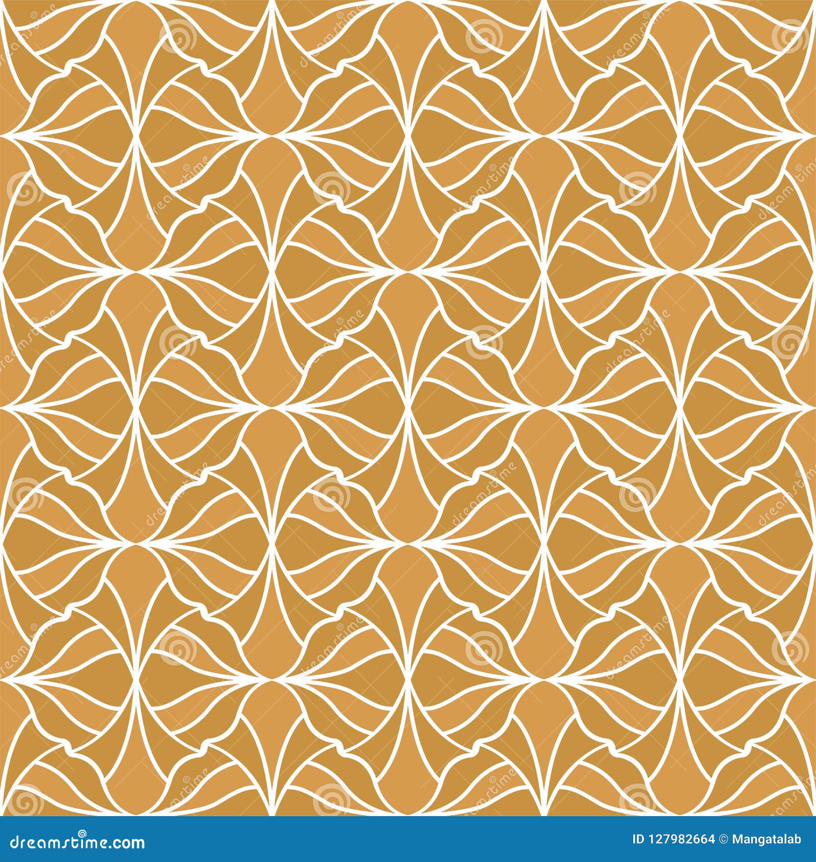 Vector Abstract Arabesque Seamless Pattern. Geometric Classic ...