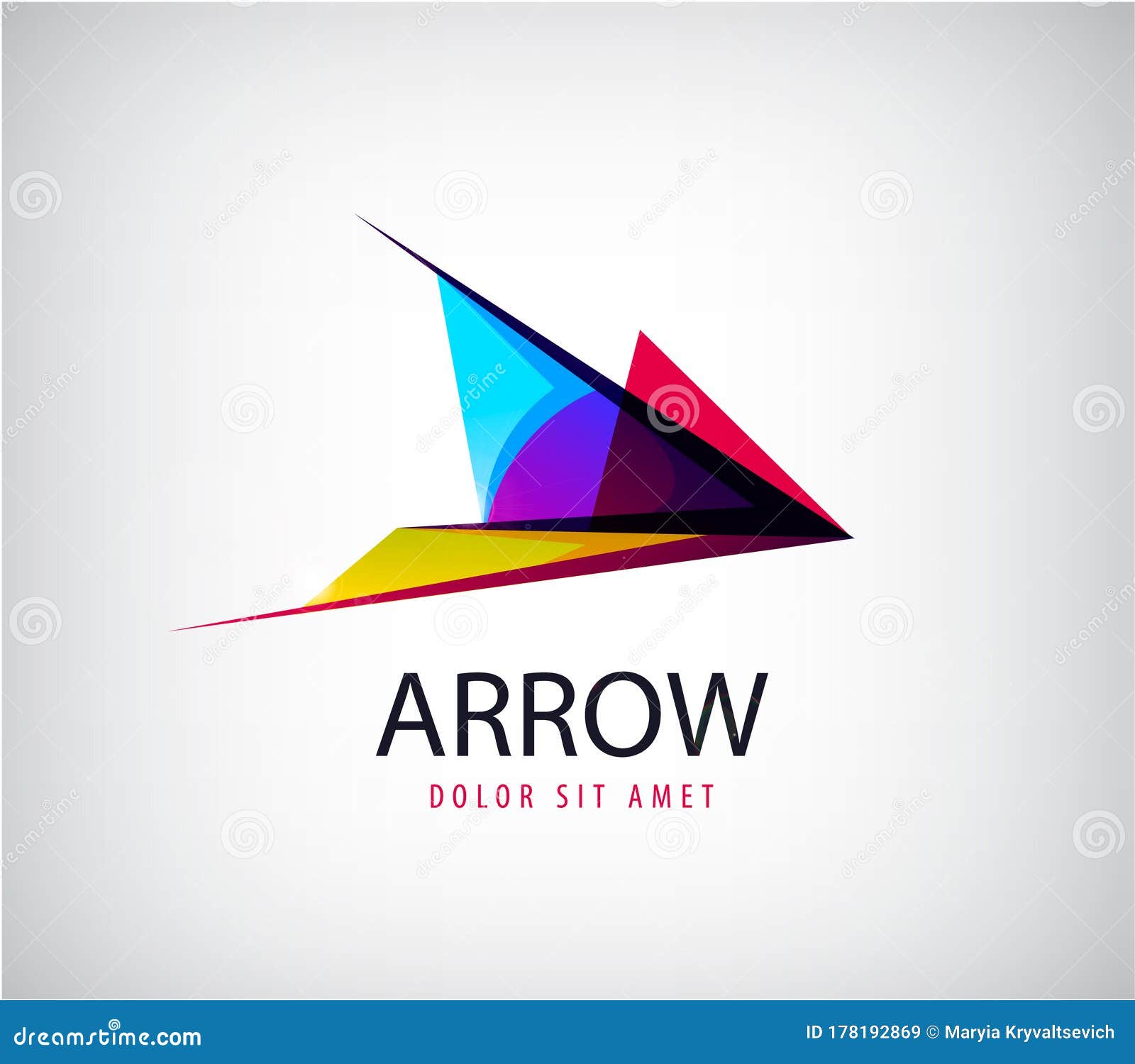 Vector Abstract Arrow Logo, Icon Isolated. Point Logo, Web Abstract ...