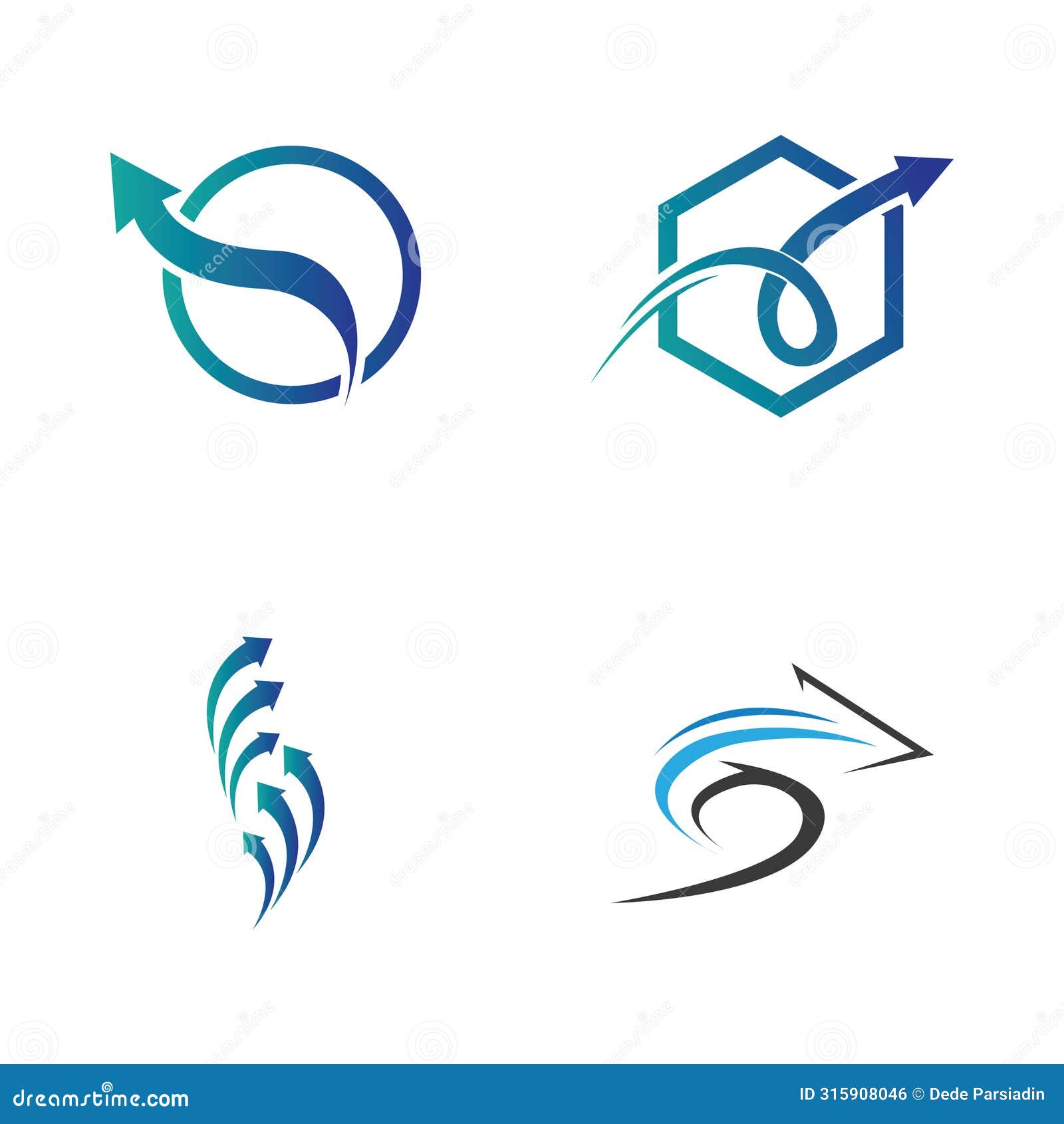 Vector Abstract Arrow Logo, Icon Isolated. Point Logo, Web Abstract, Direction, Geometric ...